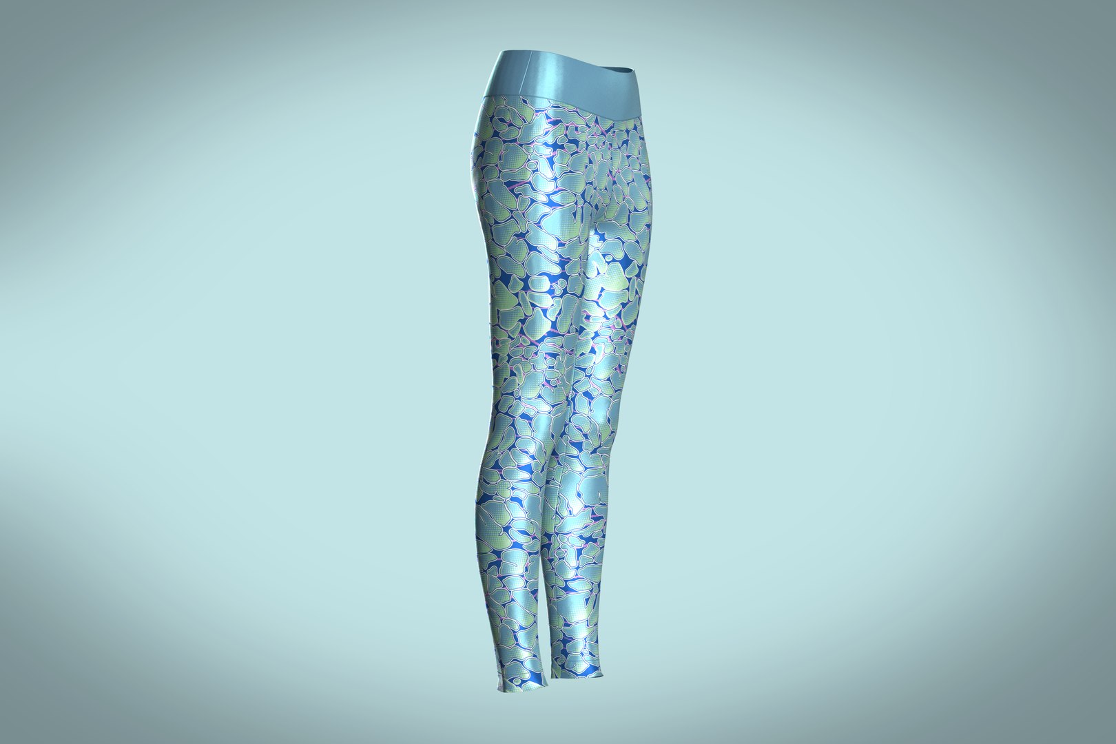 3D Girls Sports Leggings-Alien Camo Print model - TurboSquid 2111422