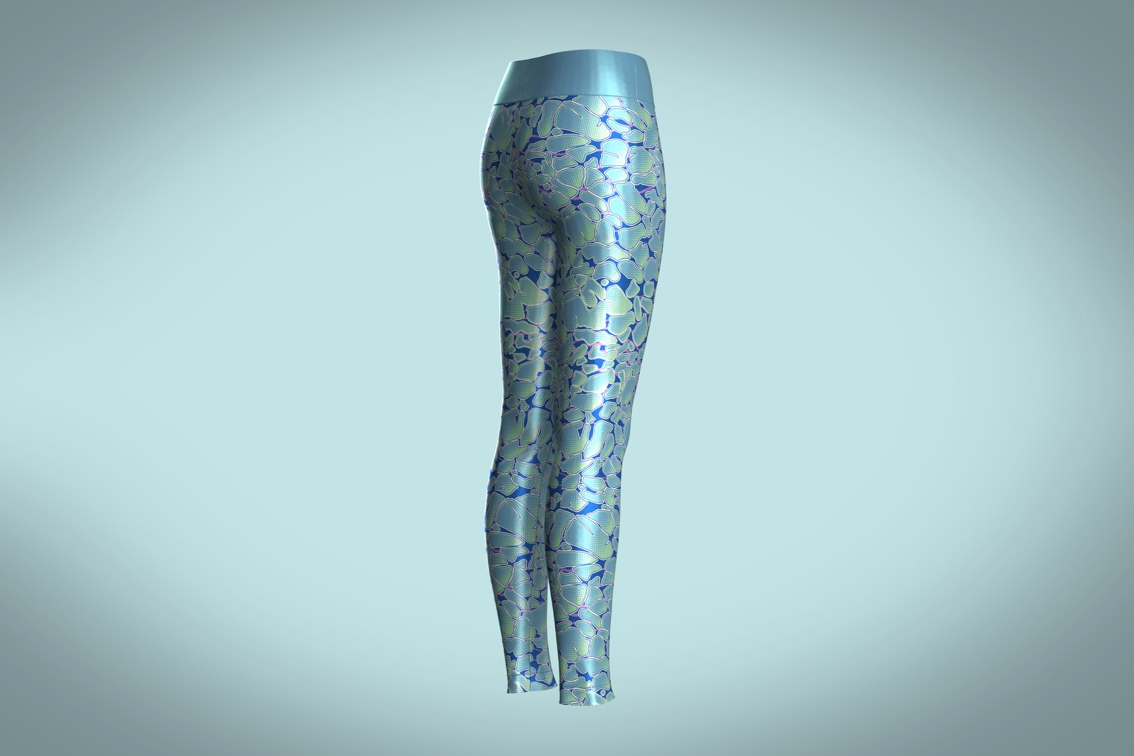 3D Girls Sports Leggings-Alien Camo Print model - TurboSquid 2111422