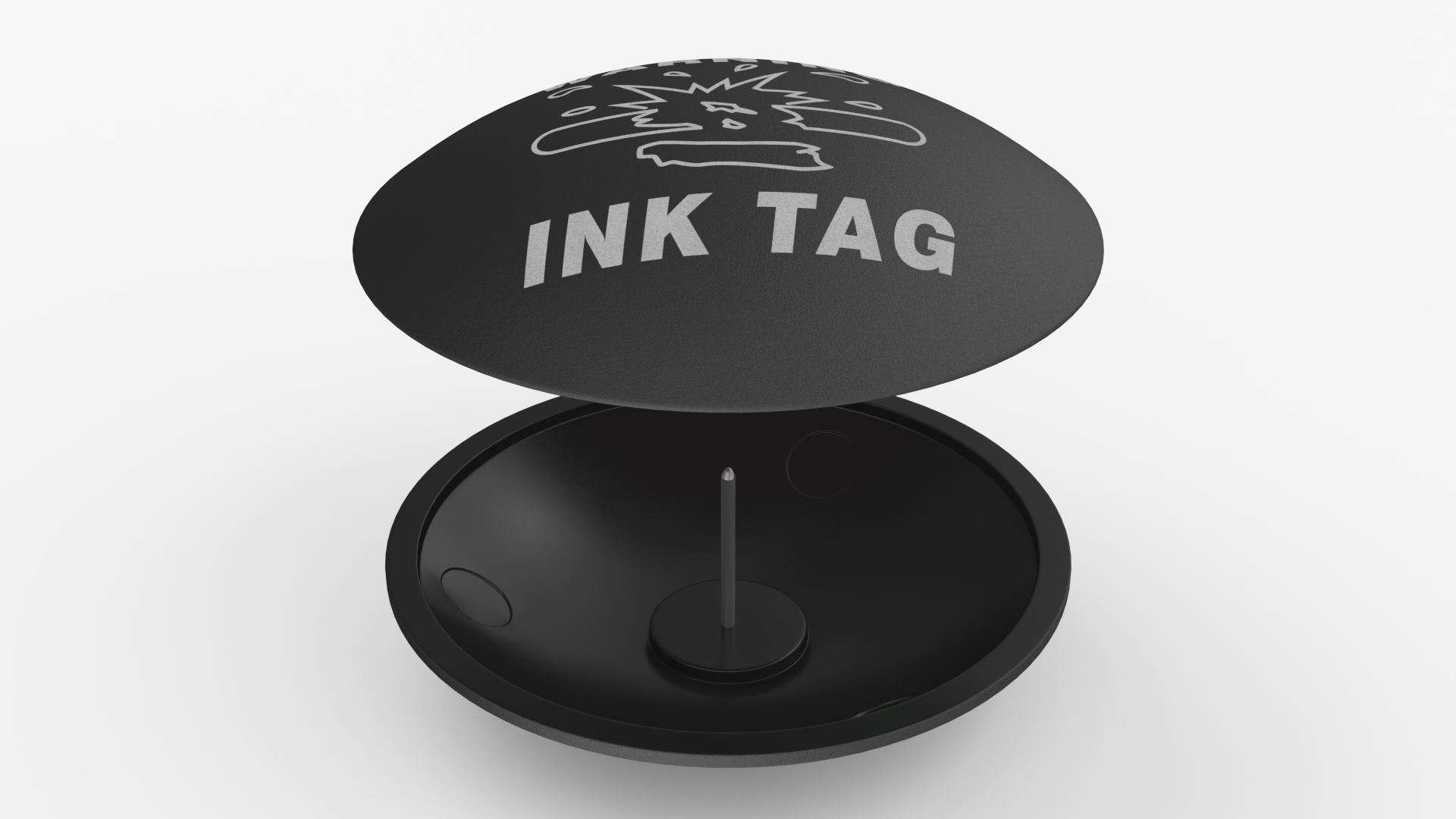 Anti-theft Ink Tag Black 3D Model - TurboSquid 1996837