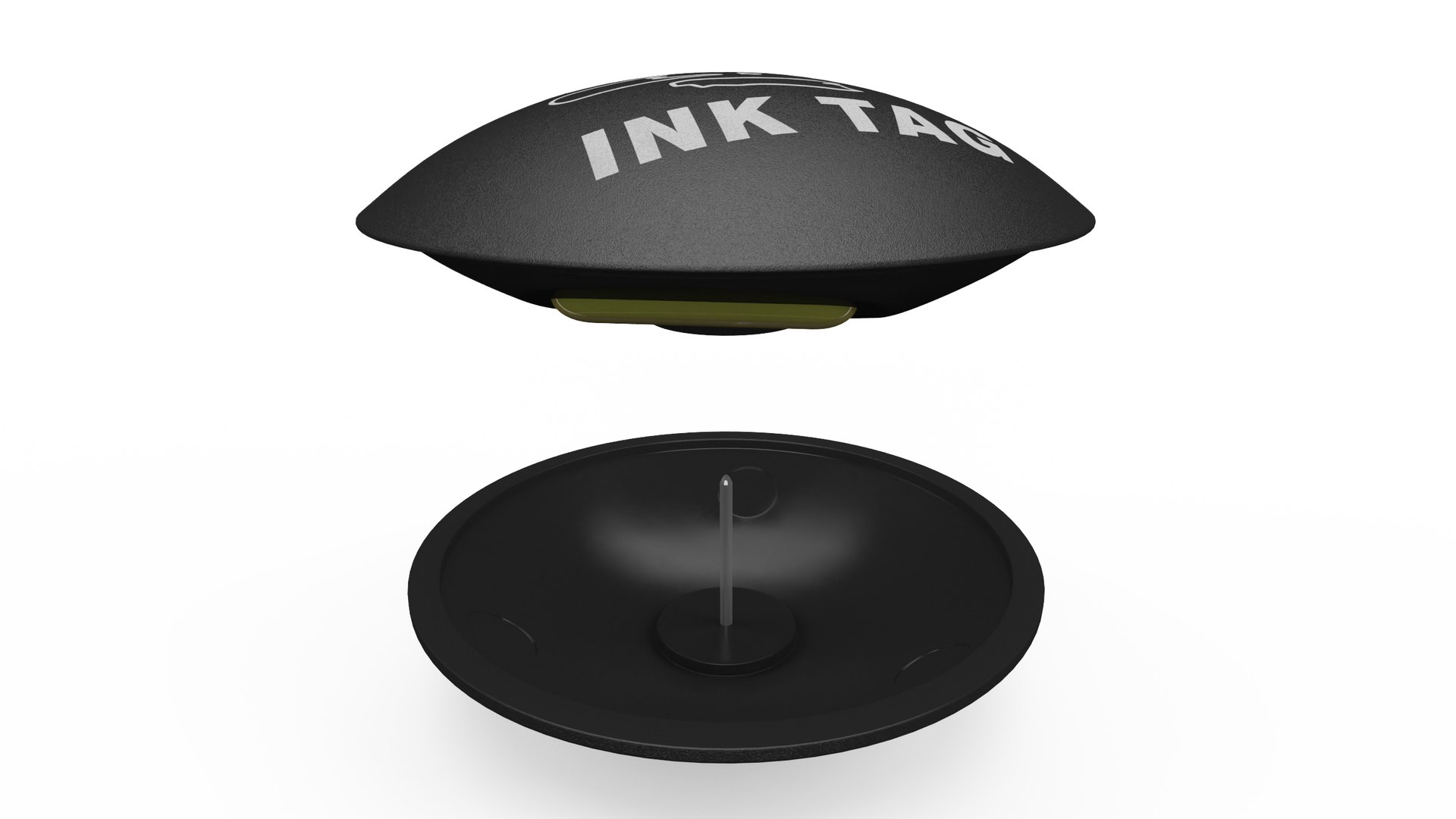 Anti-theft Ink Tag Black 3D Model - TurboSquid 1996837