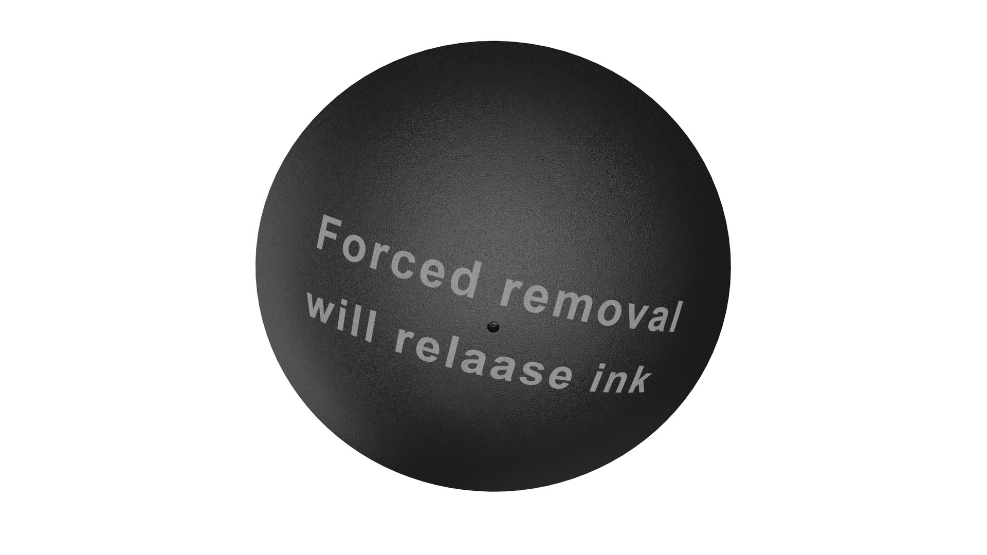 Anti-theft Ink Tag Black 3D Model - TurboSquid 1996837