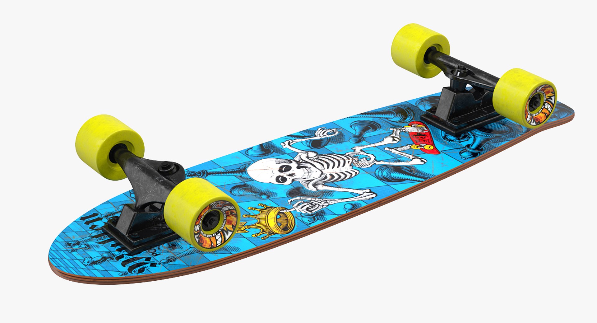 Kicktail Skateboard 3D Model - TurboSquid 1163830