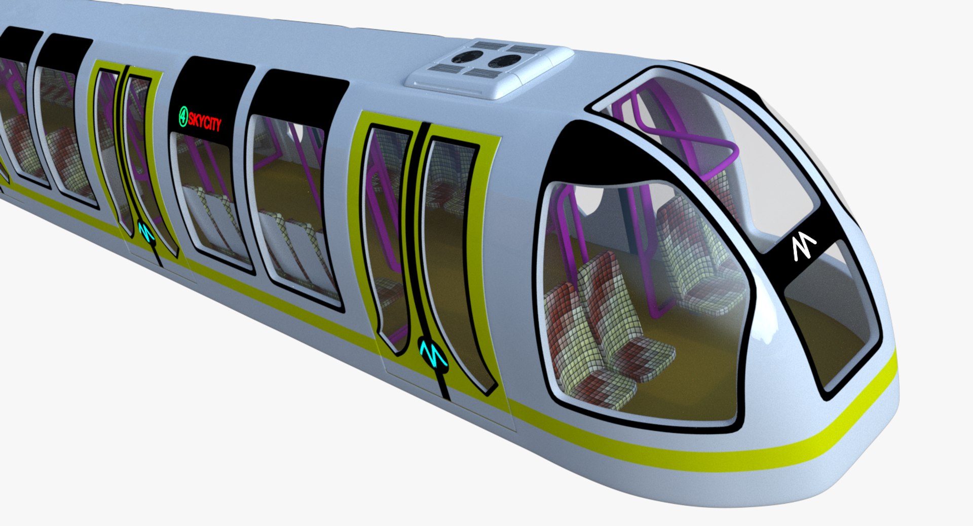 3D Model Metro Train Sci-fi - TurboSquid 1216046
