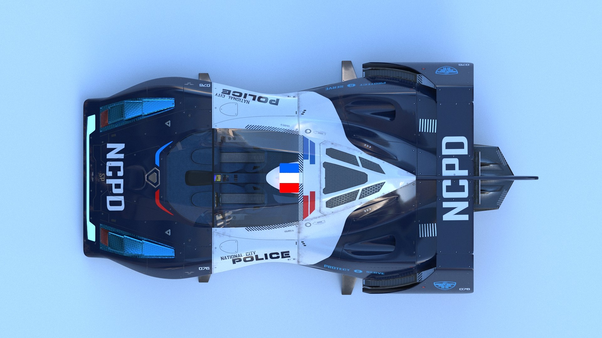 3D HOVER CAR COP NCPD - TurboSquid 2056271
