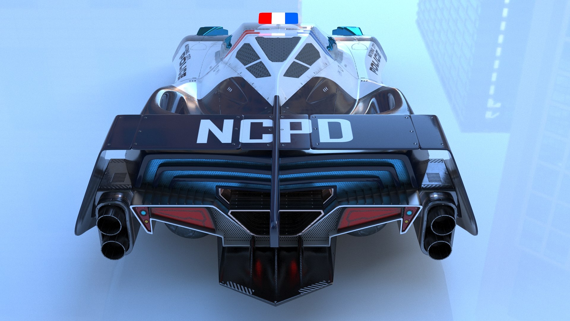 3D HOVER CAR COP NCPD - TurboSquid 2056271