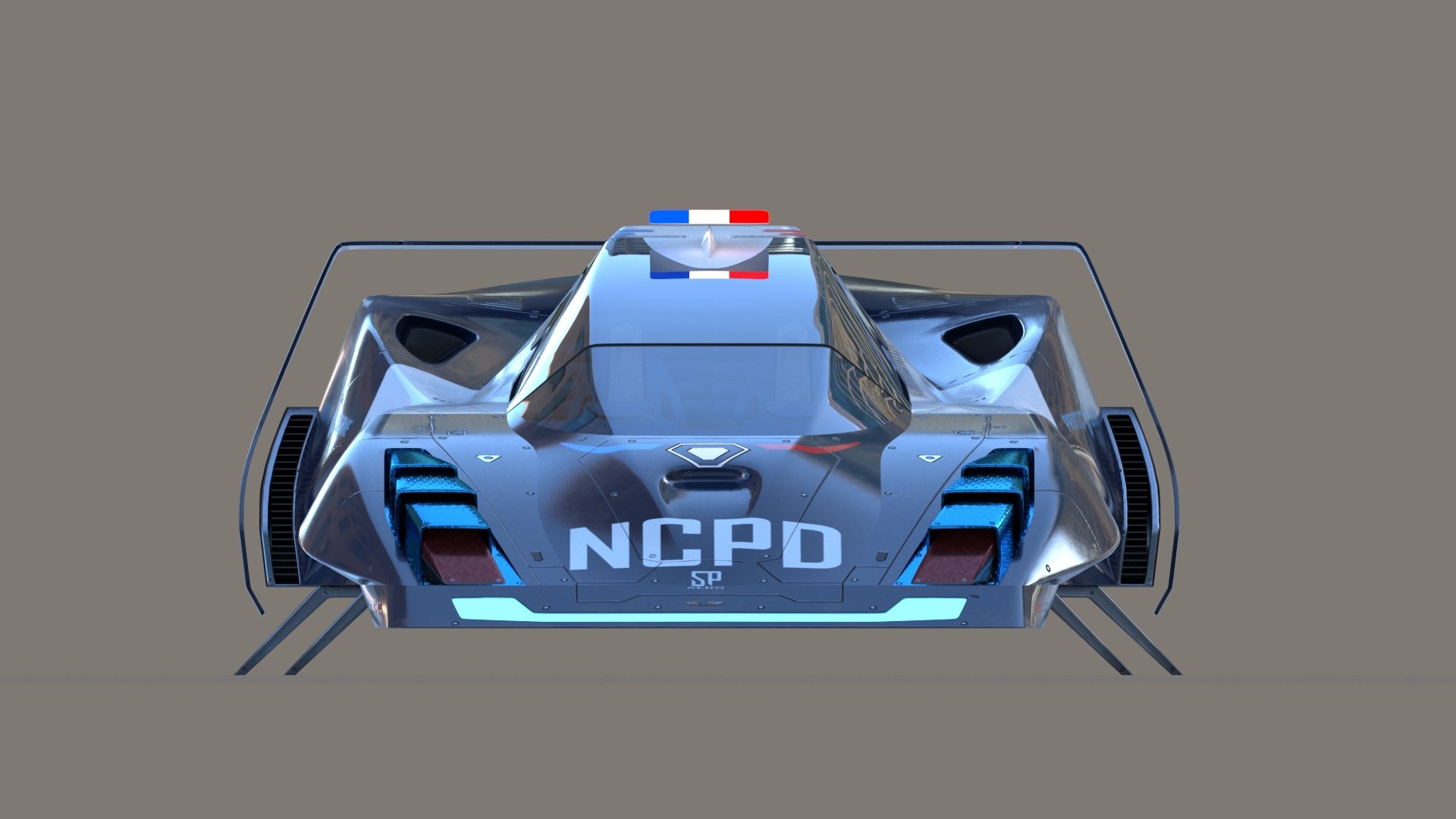 3D HOVER CAR COP NCPD - TurboSquid 2056271