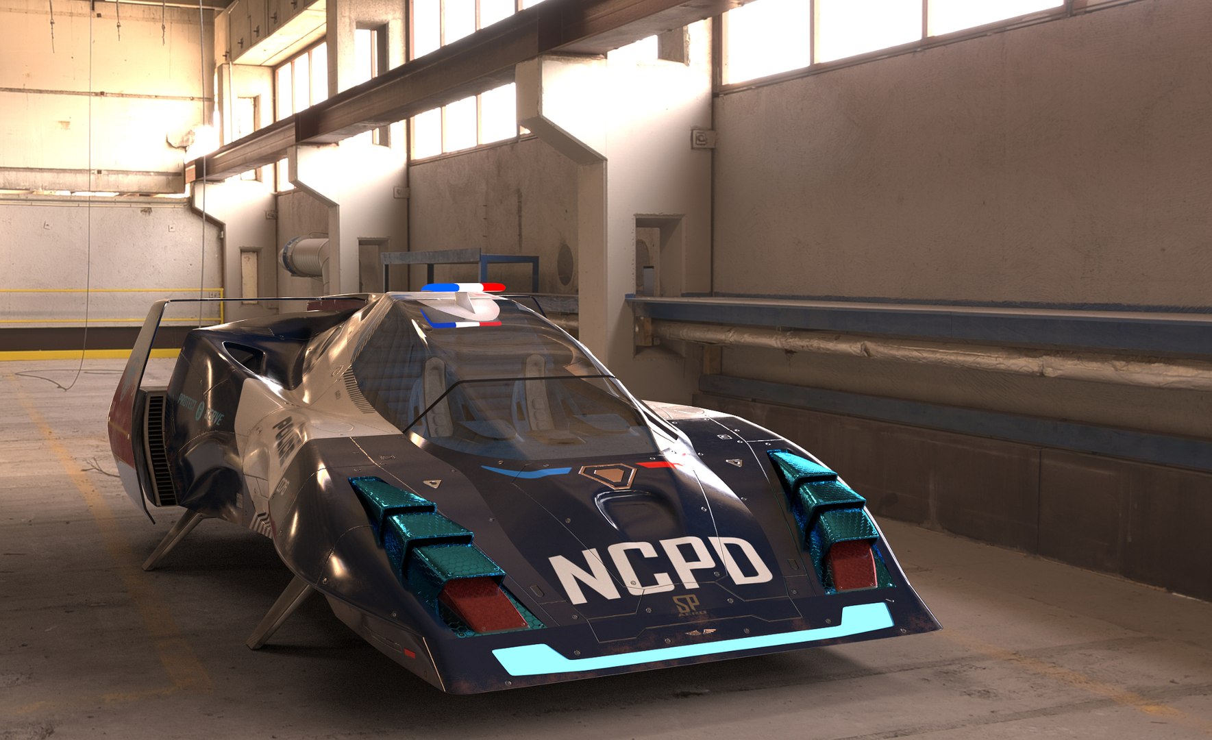3D HOVER CAR COP NCPD - TurboSquid 2056271