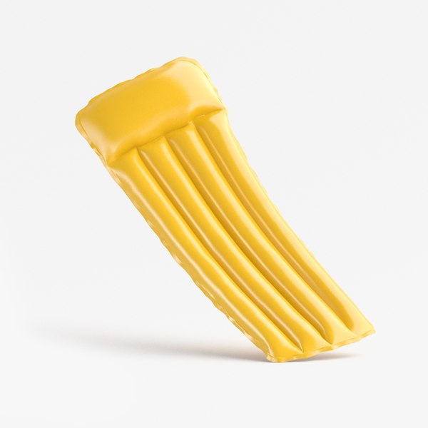 modelo 3d Yellow Inflatable Swim Mattress - air float swimming pool ...