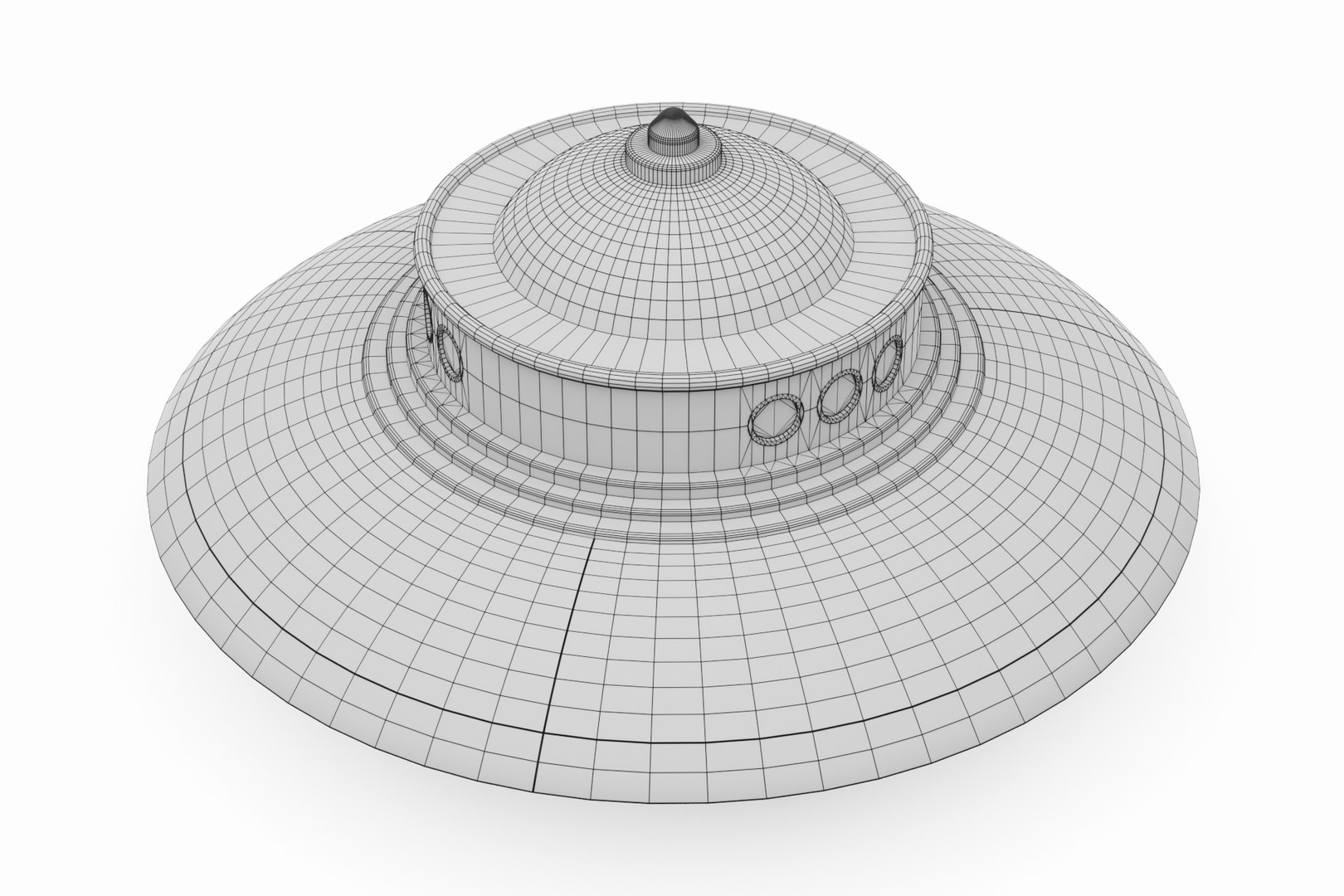 3D Flying Saucer - TurboSquid 2153975