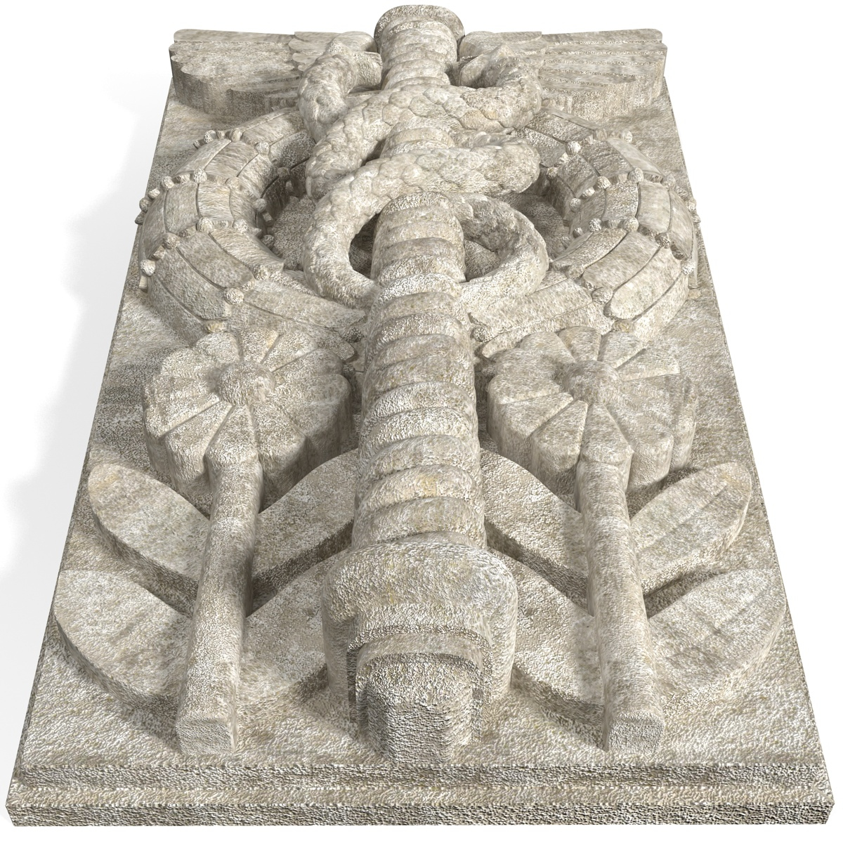 3d caduceus medical symbol