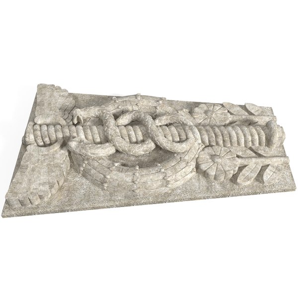 3d caduceus medical symbol