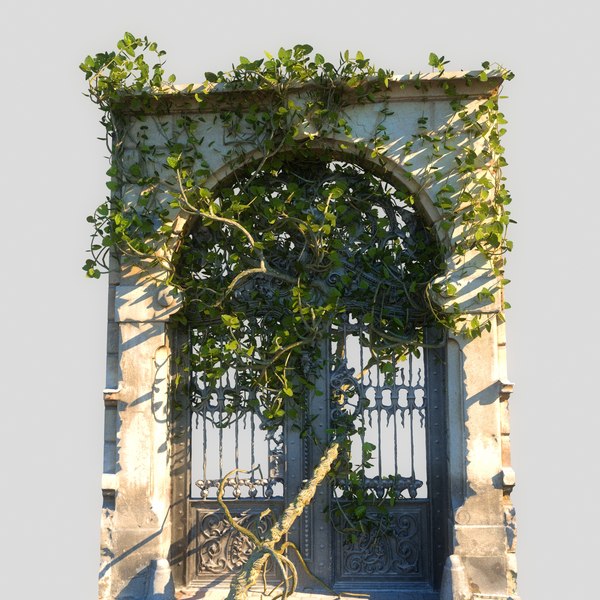 3D model Overgrown Gate Ivy Pack 4 - TurboSquid 1785619