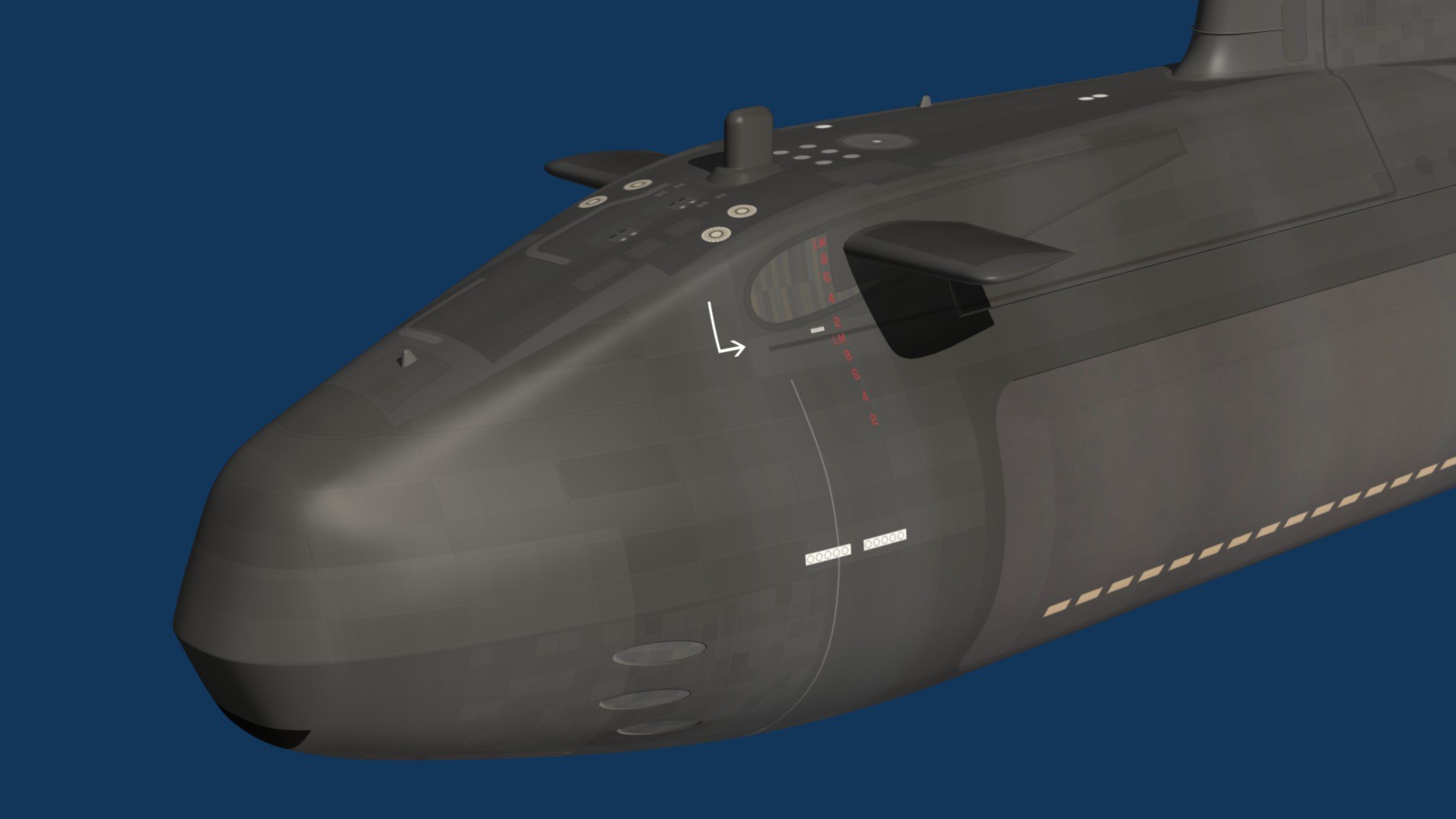 3D Astute-class Submarine Model - TurboSquid 1980160