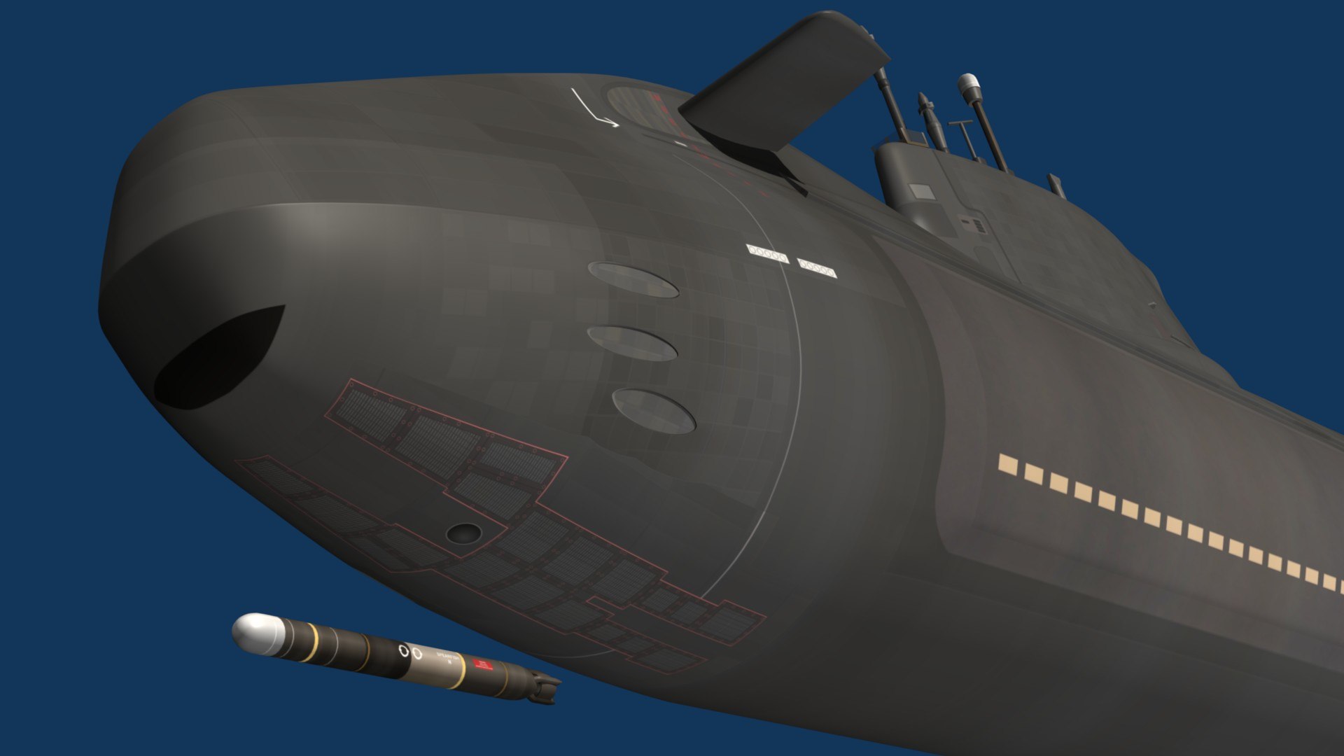 3D Astute-class Submarine Model - TurboSquid 1980160