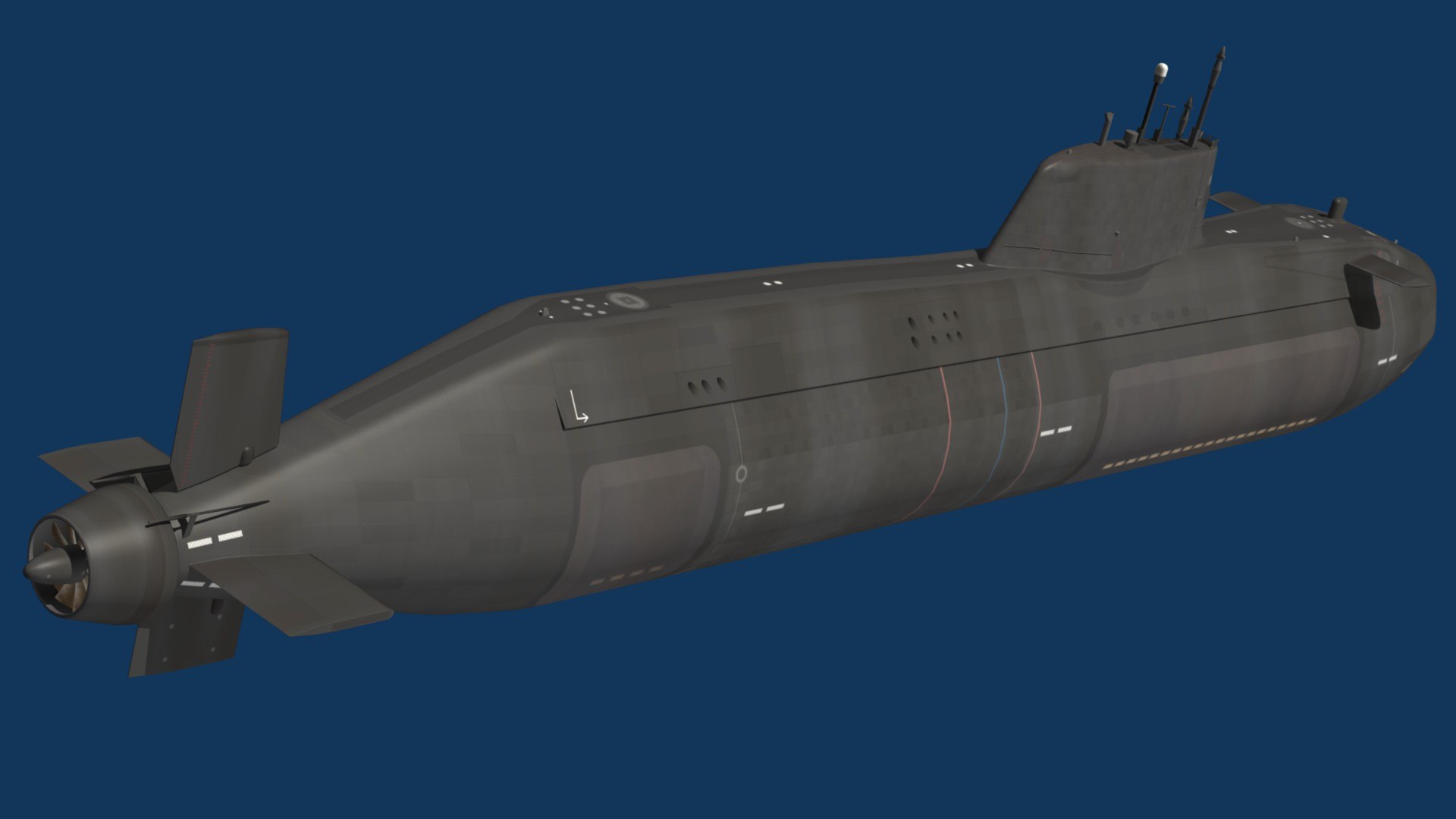 3D Astute-class Submarine Model - TurboSquid 1980160