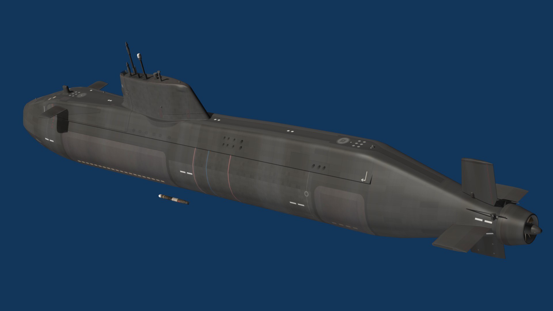 3D Astute-class Submarine Model - TurboSquid 1980160
