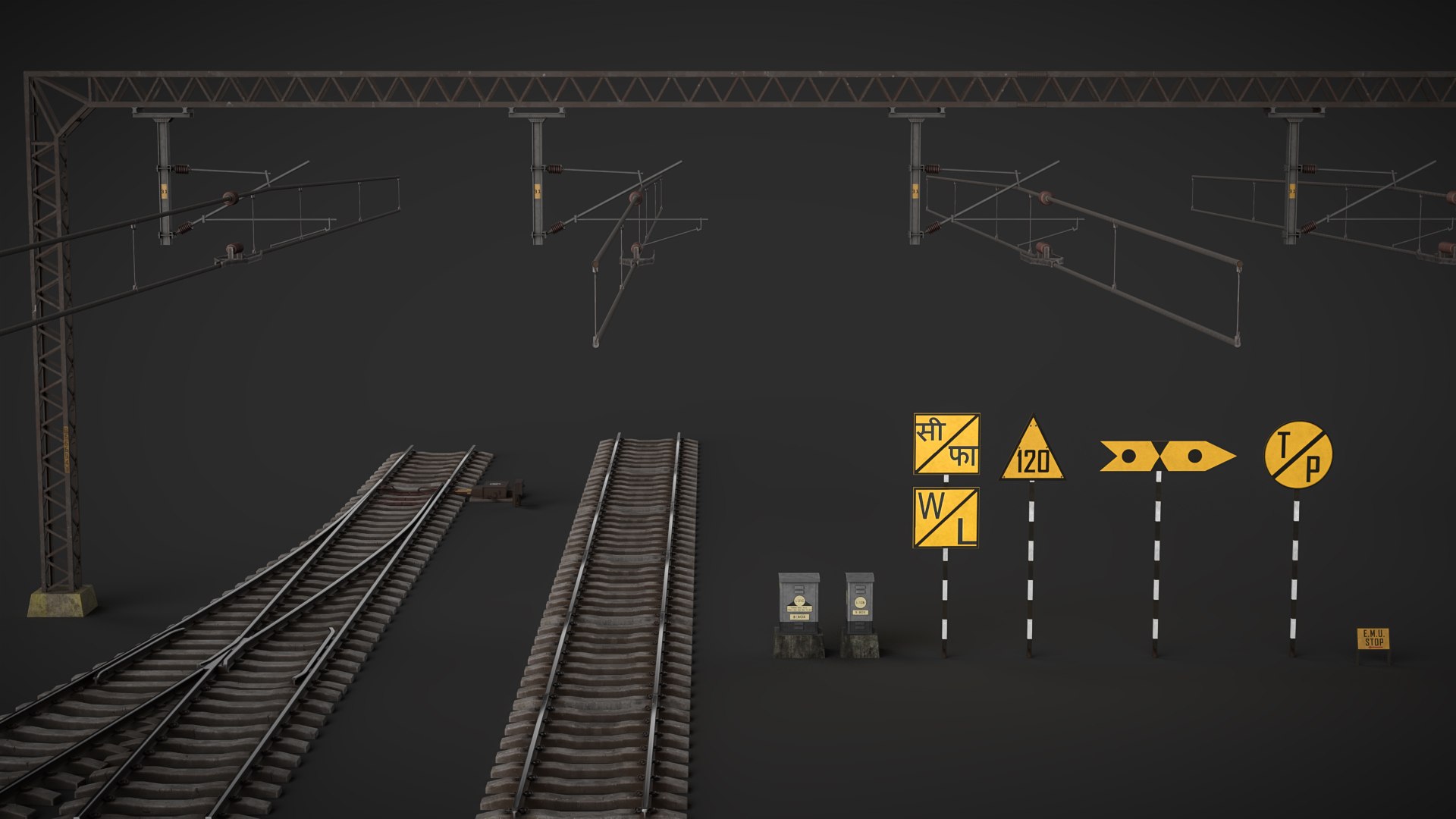 Indian Railway Props Pack 3D Model 3D Model - TurboSquid 2398225