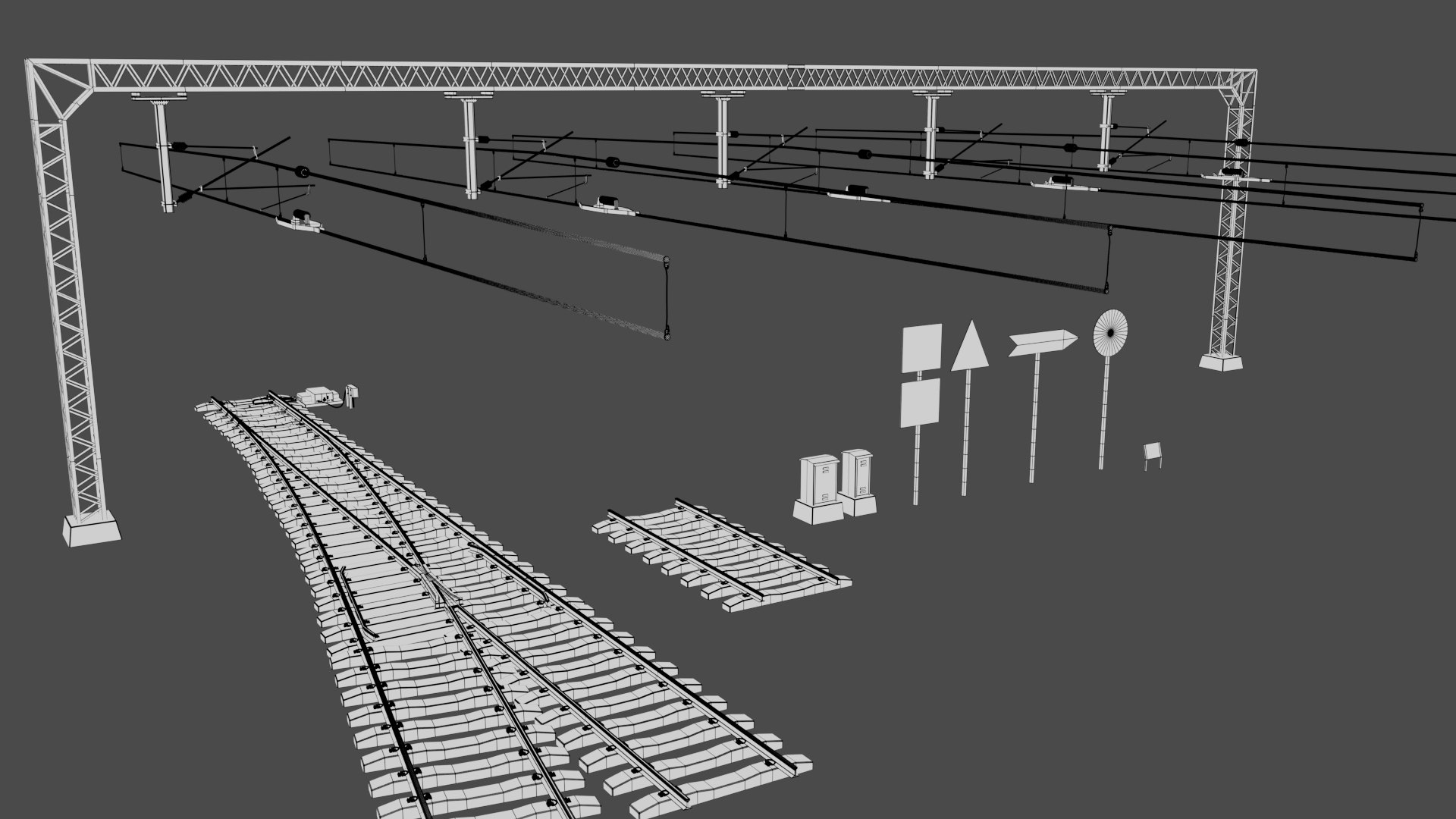 Indian Railway Props Pack 3D Model 3D Model - TurboSquid 2398225