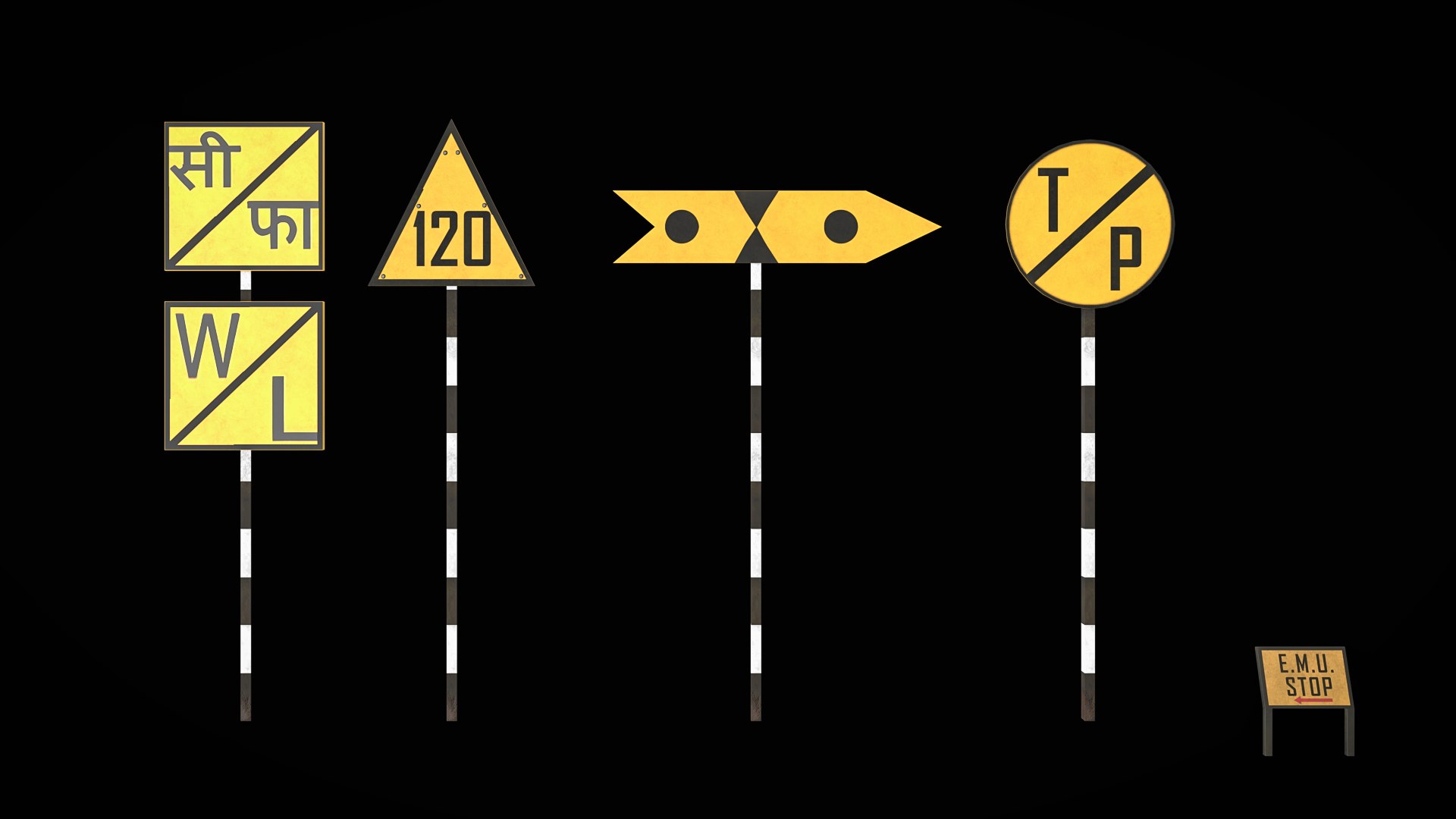 Indian Railway Props Pack 3D Model 3D Model - TurboSquid 2398225