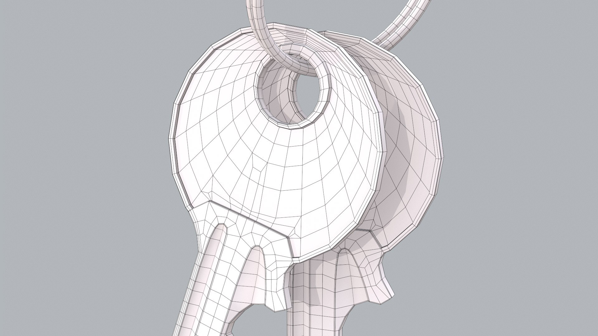 Door key keychain 3D model - TurboSquid 1427174