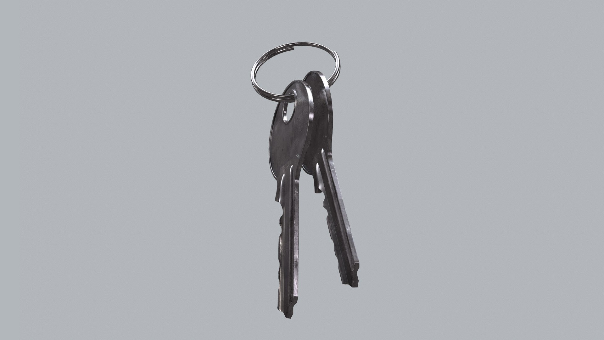 Door Key Keychain 3D Model - TurboSquid 1427174