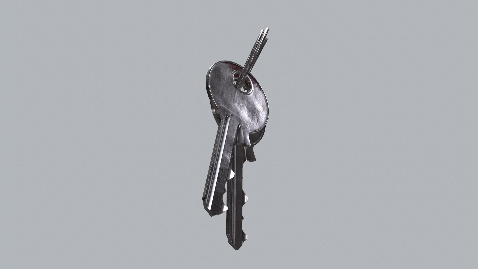 Door Key Keychain 3D Model - TurboSquid 1427174