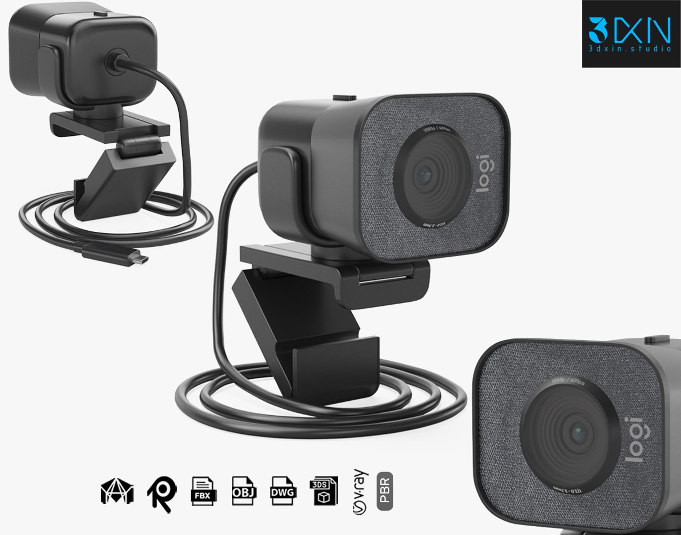 Logitech Stream Cam 3D model - TurboSquid 2116769