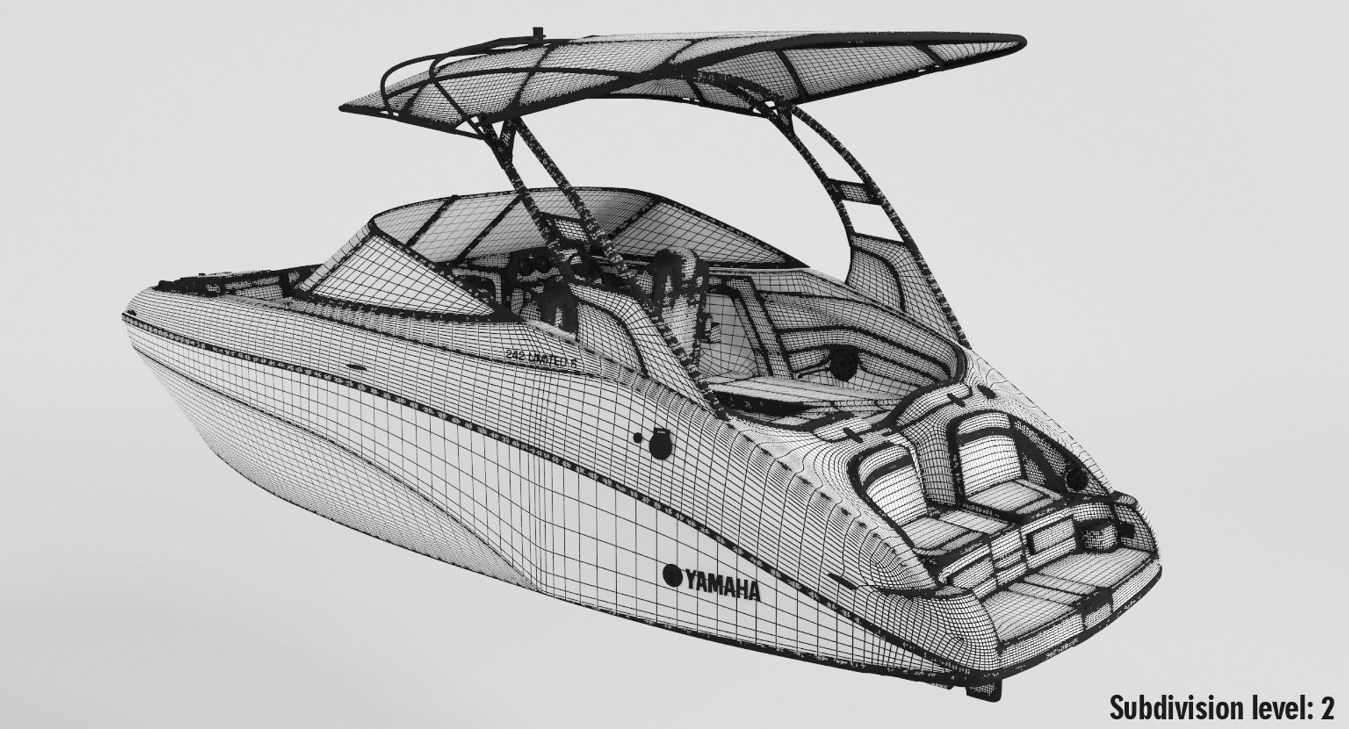 Speed motor boat yamaha 3D model - TurboSquid 1209425
