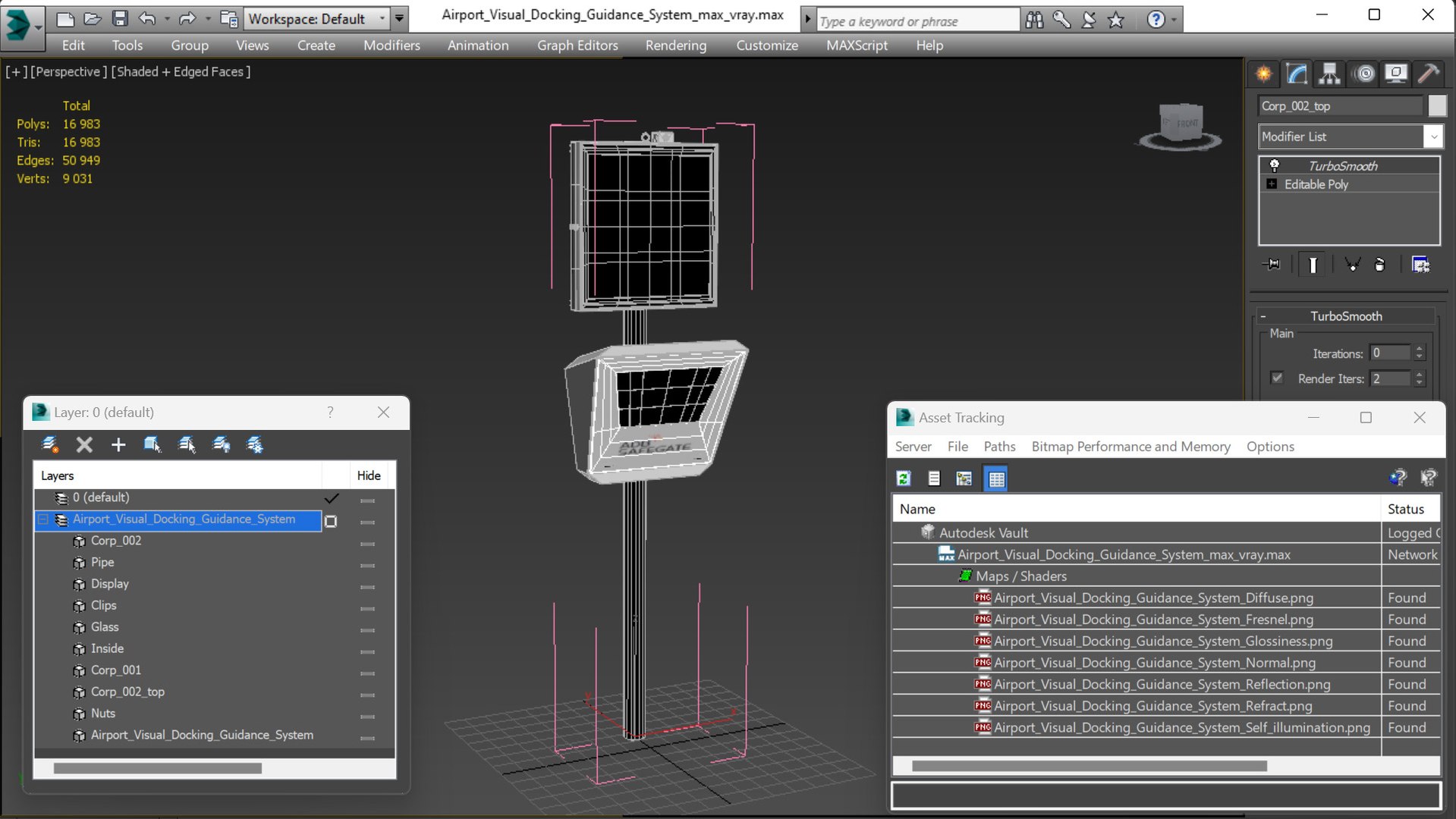 Airport Visual Docking Guidance System 3D - TurboSquid 2059875