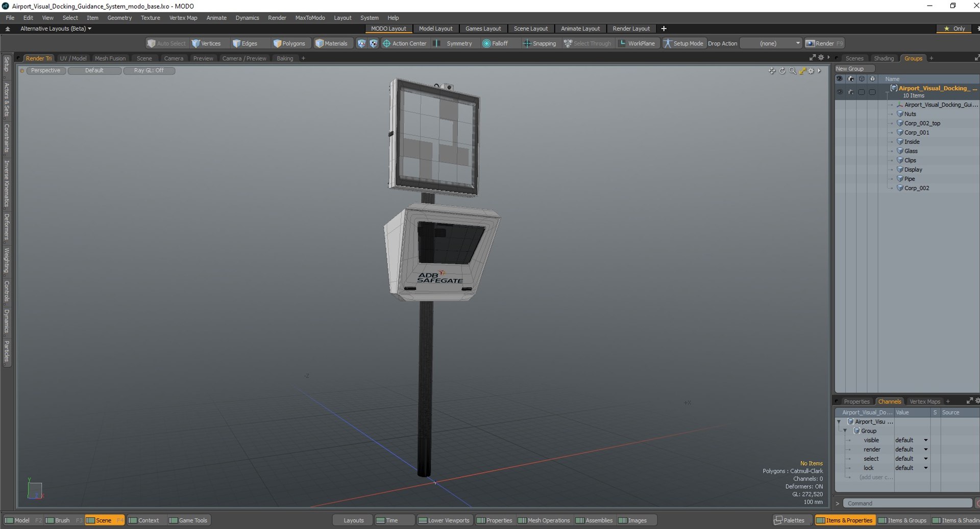 Airport Visual Docking Guidance System 3D - TurboSquid 2059875