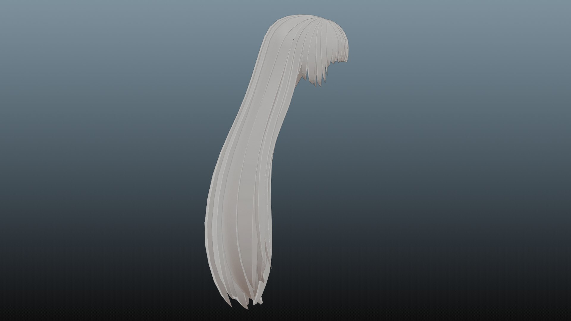 3D Female Hair Low Poly 3 Colors Model - TurboSquid 2319546