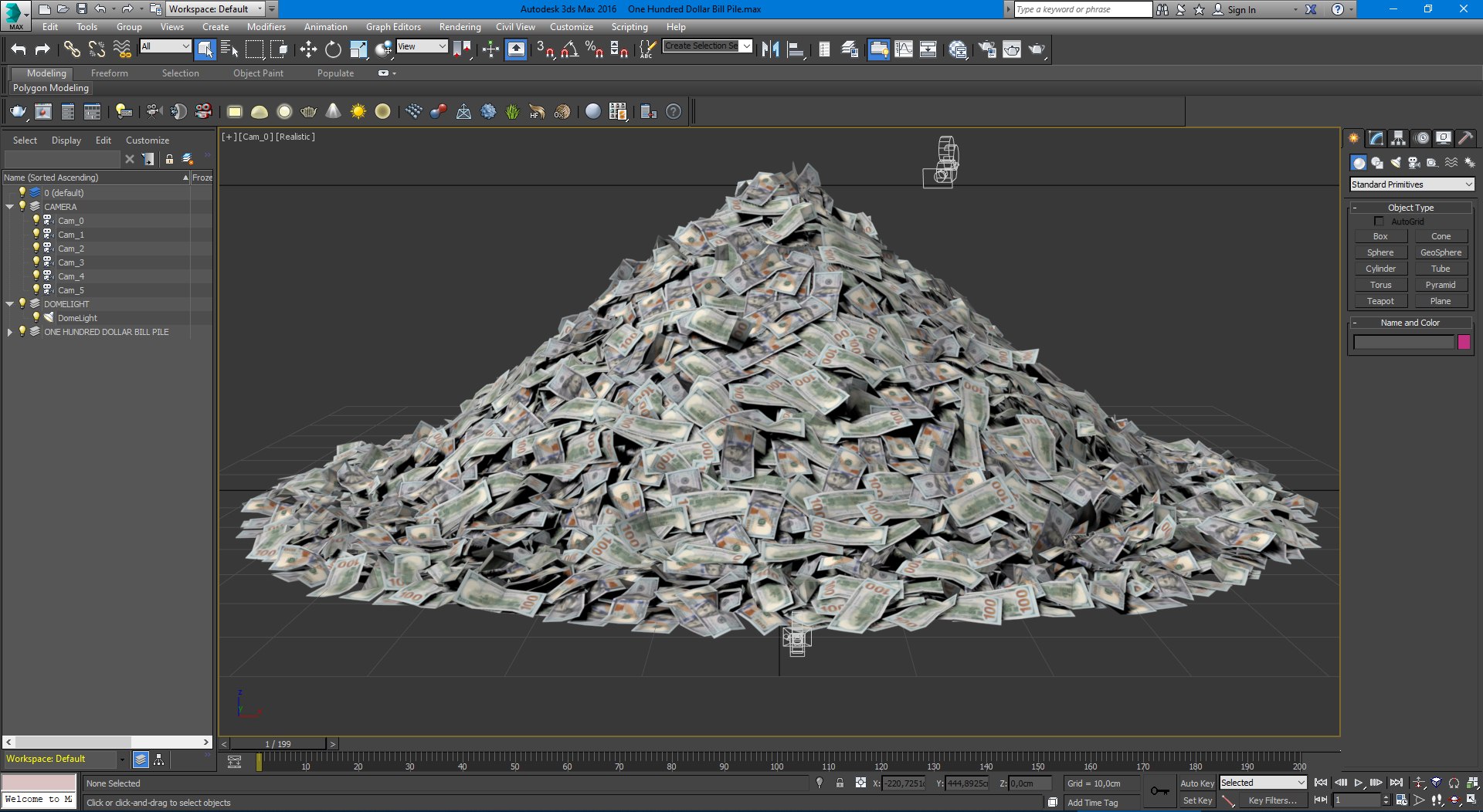 100 dollar bill pile model - TurboSquid 1635096