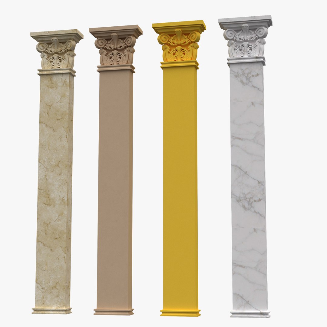 3ds Max Corinthian Column 04 Model - TurboSquid 1837404