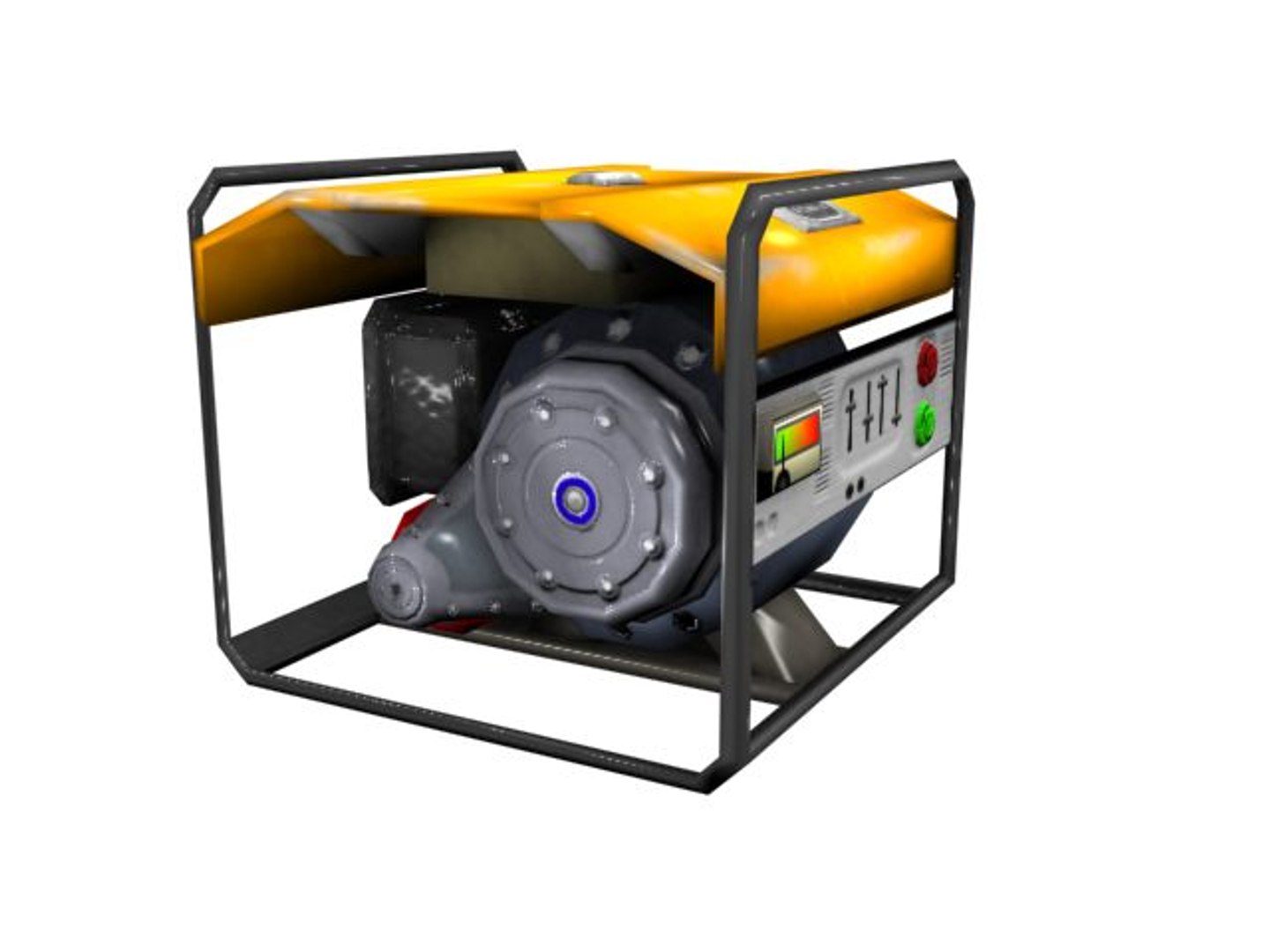 3d Portable Power Generator Model