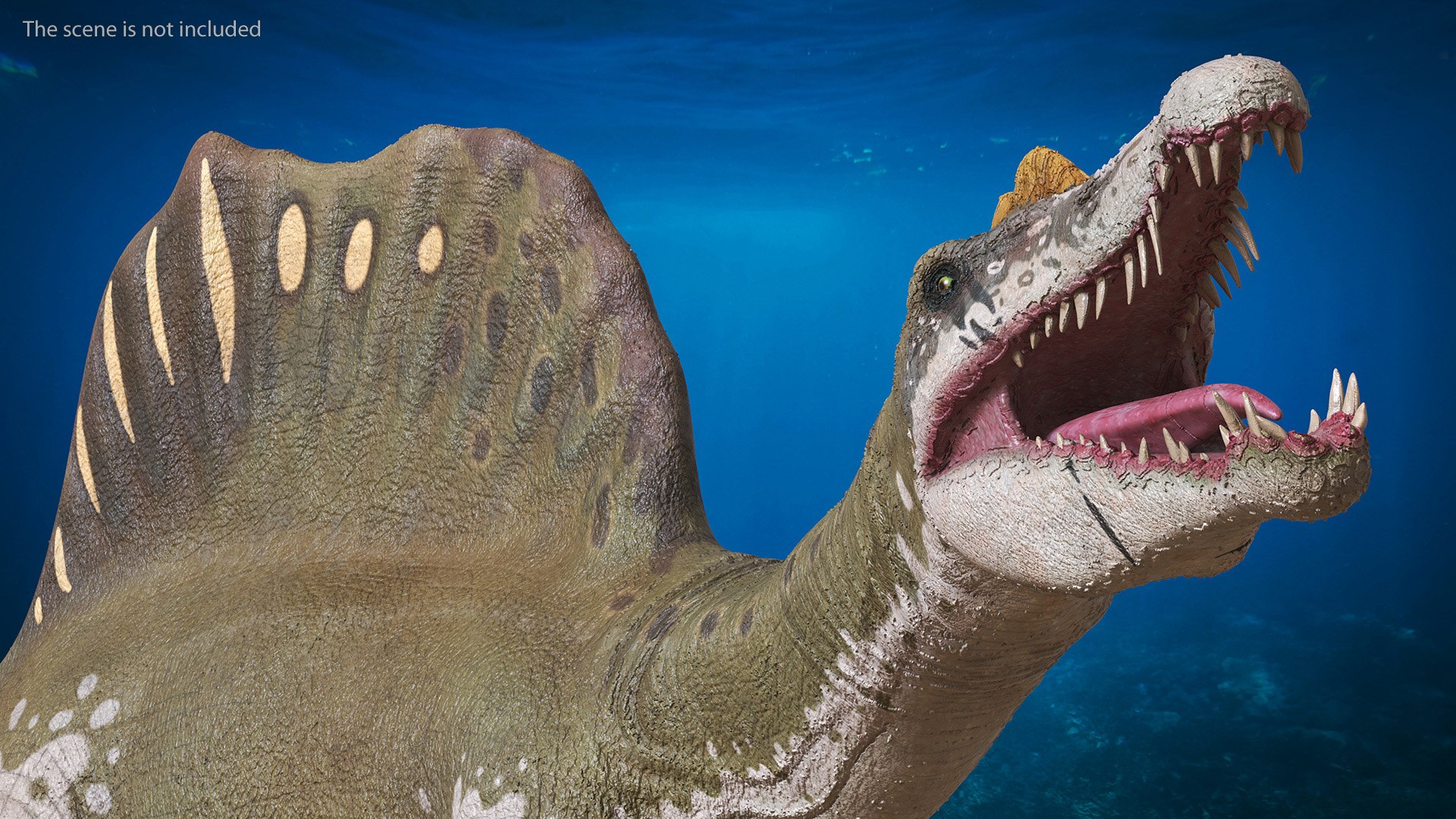 Spinosaurus Dinosaur Yellow Swimming Pose 3D Model - TurboSquid 2265677