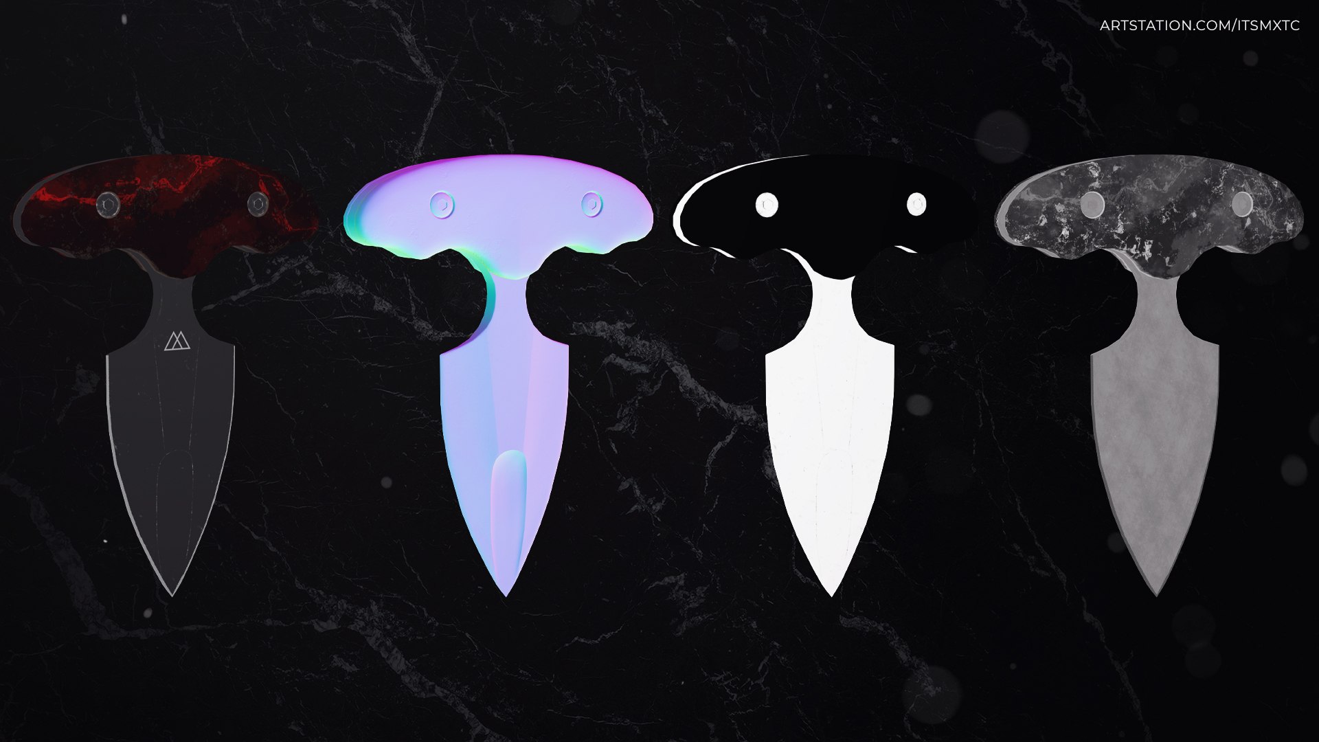 3D Model Push Dagger - TurboSquid 1777023