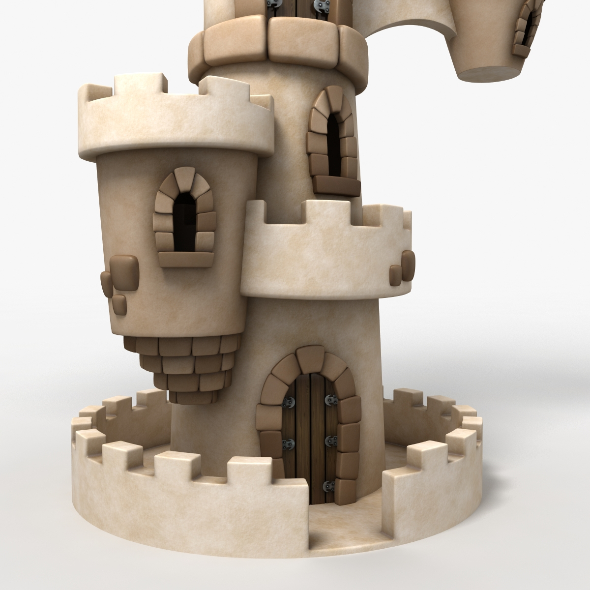 cartoon castle 3d model