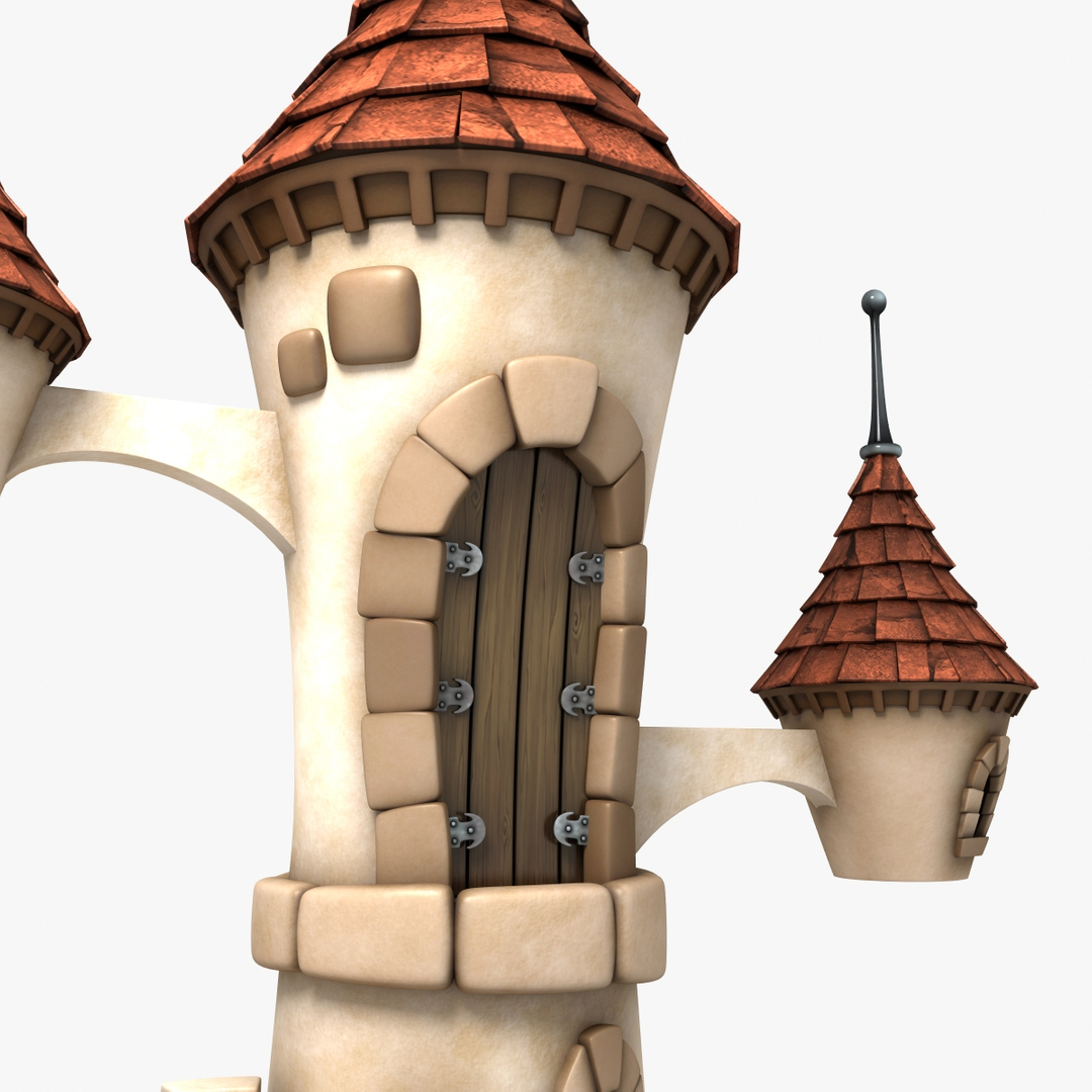 cartoon castle 3d model