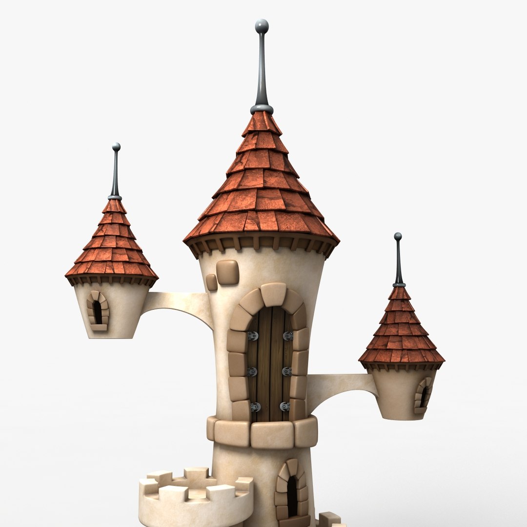 Cartoon Castle 3d Model