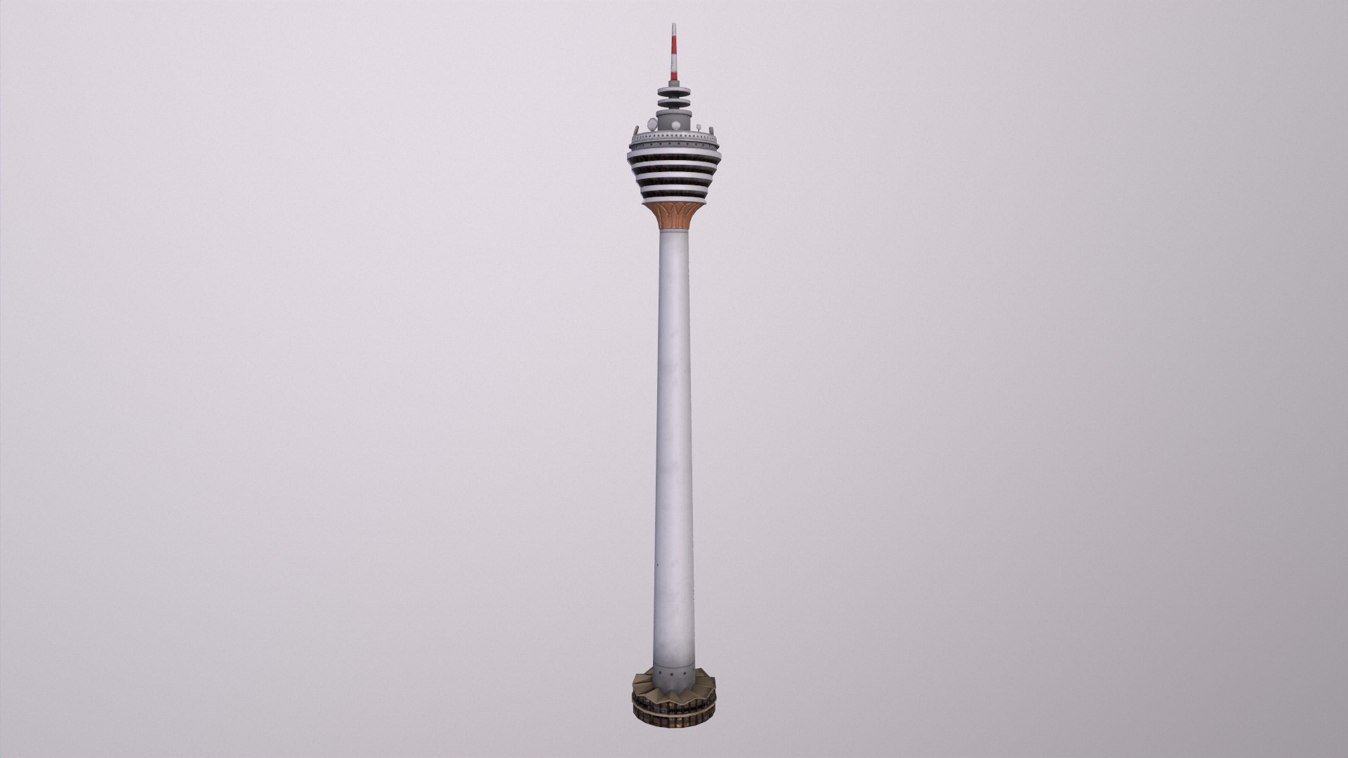 3D Malaysia Kuala Lumpur Tower - TurboSquid 1854613
