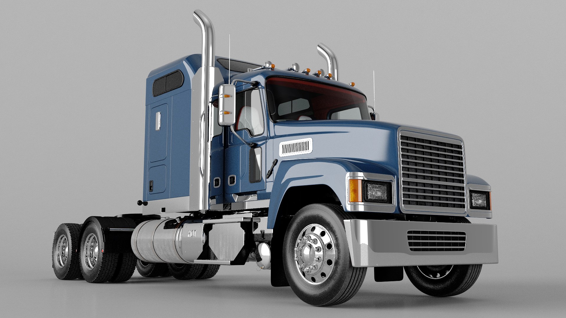 3D Freight Truck Simple Interior - TurboSquid 2295560