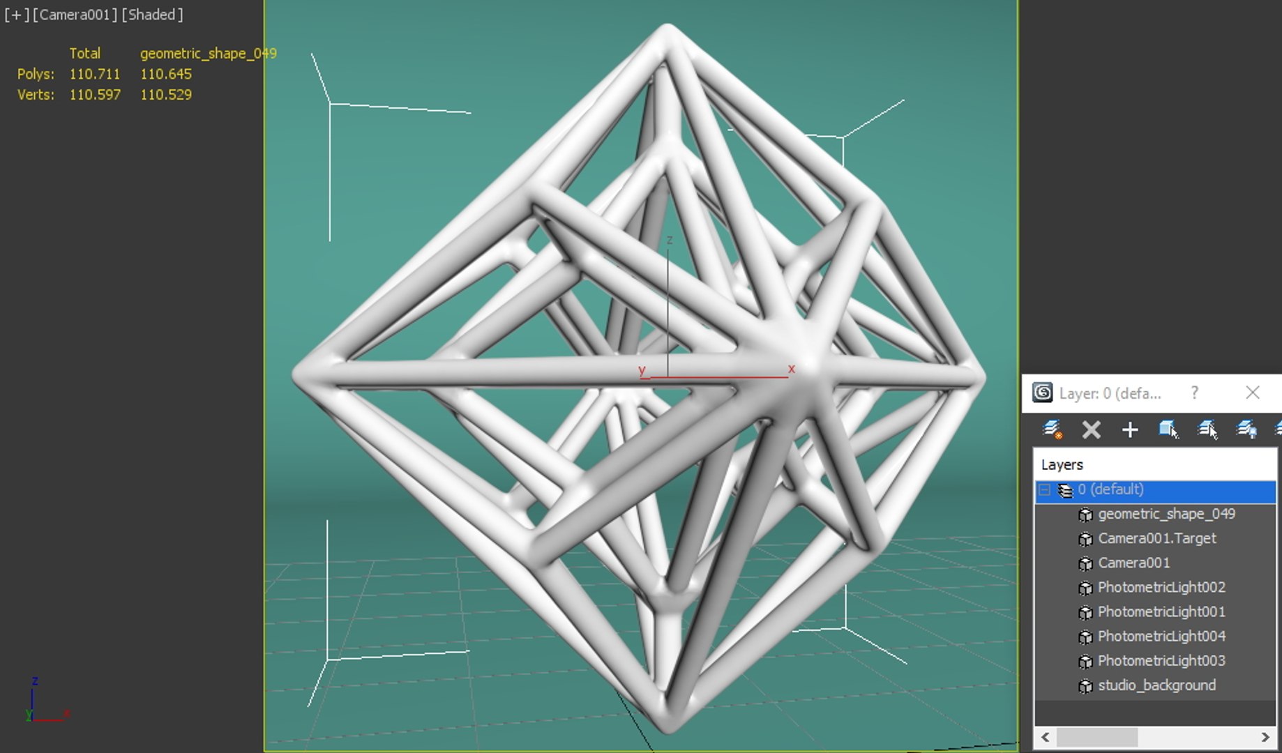 geometric shape 3d max