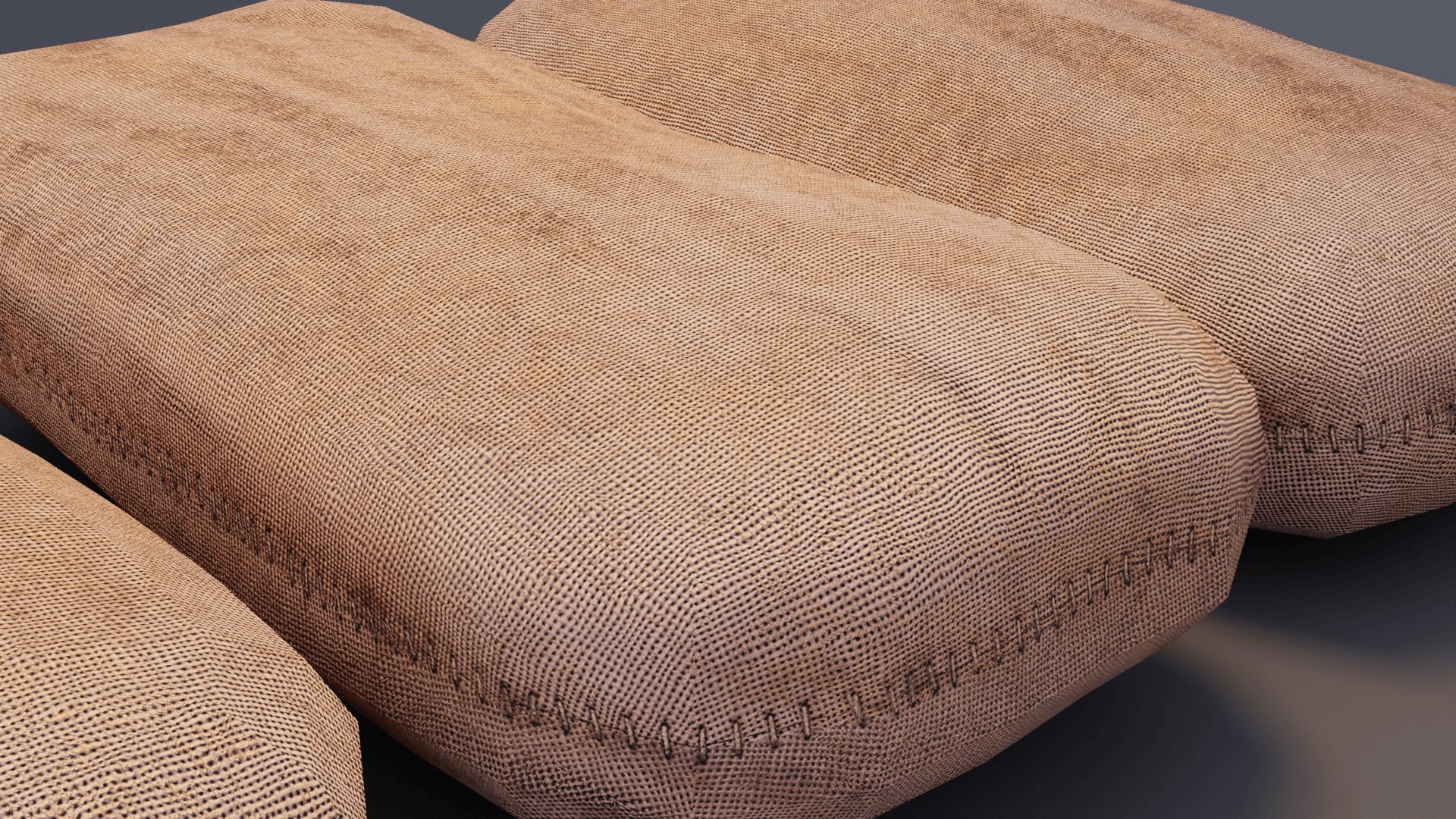 Burlap Sacks Pbr Low-poly 3D Model 3D Model - TurboSquid 2141085