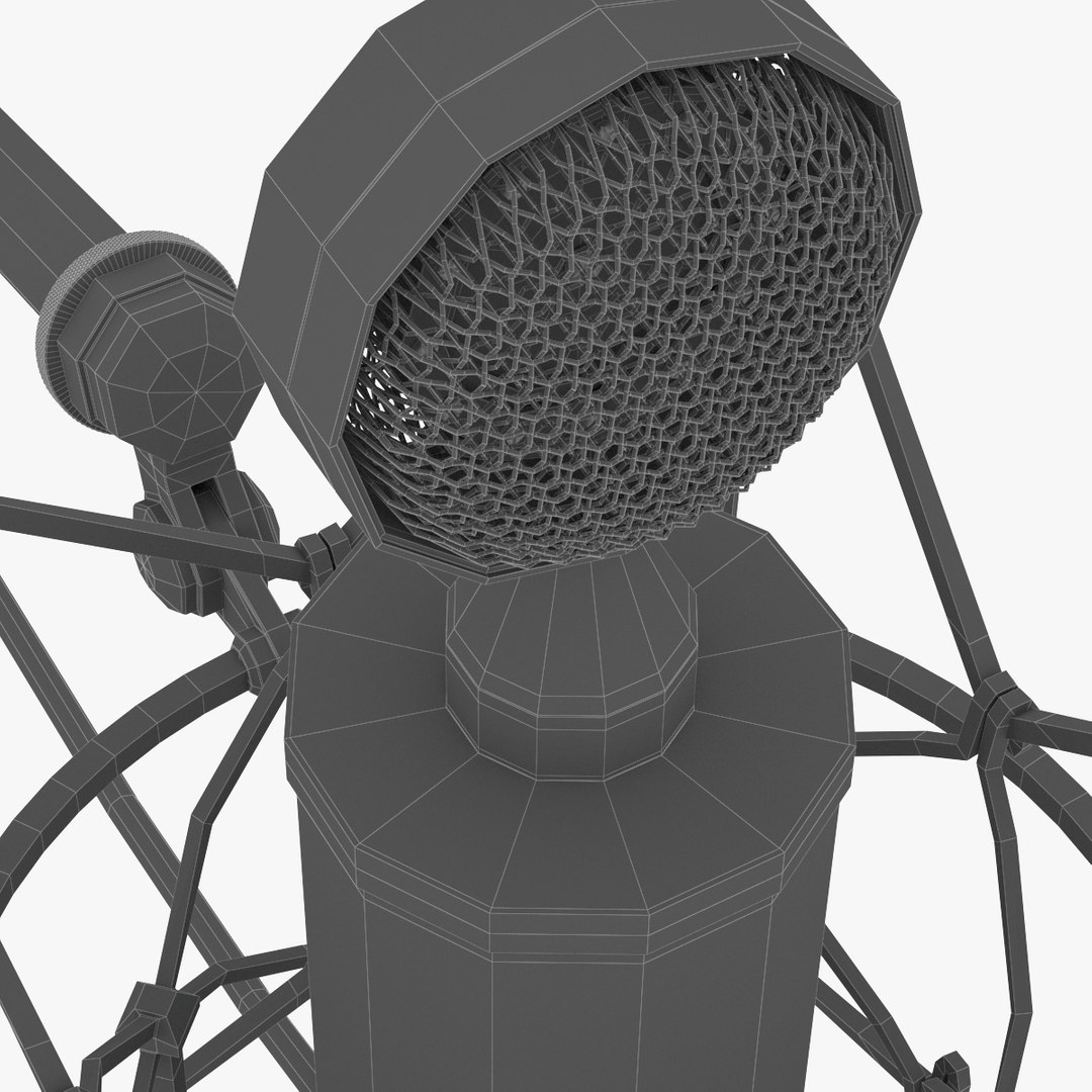 Retro Microphone 3d X