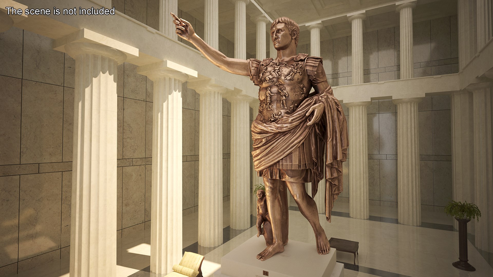 Augustus of Primaporta Roman Replica Statue Bronze 3D model ...