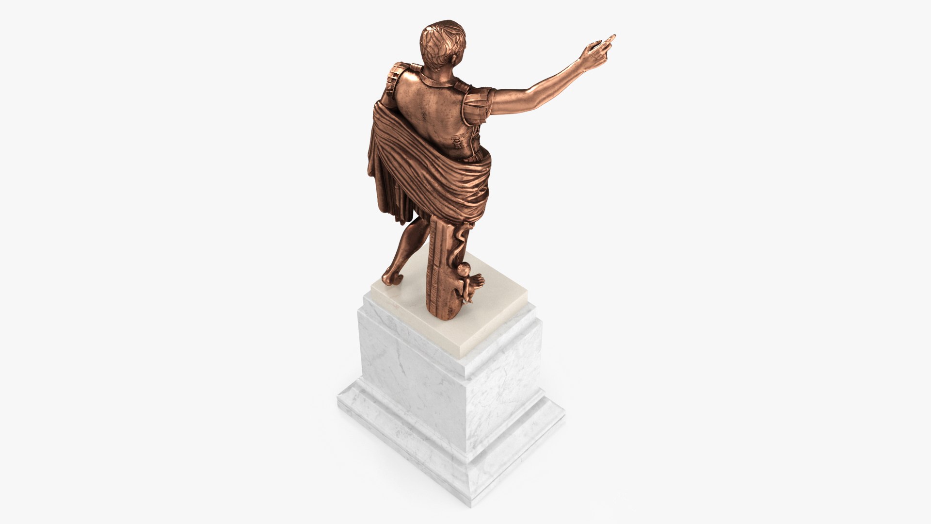Augustus of Primaporta Roman Replica Statue Bronze 3D model ...