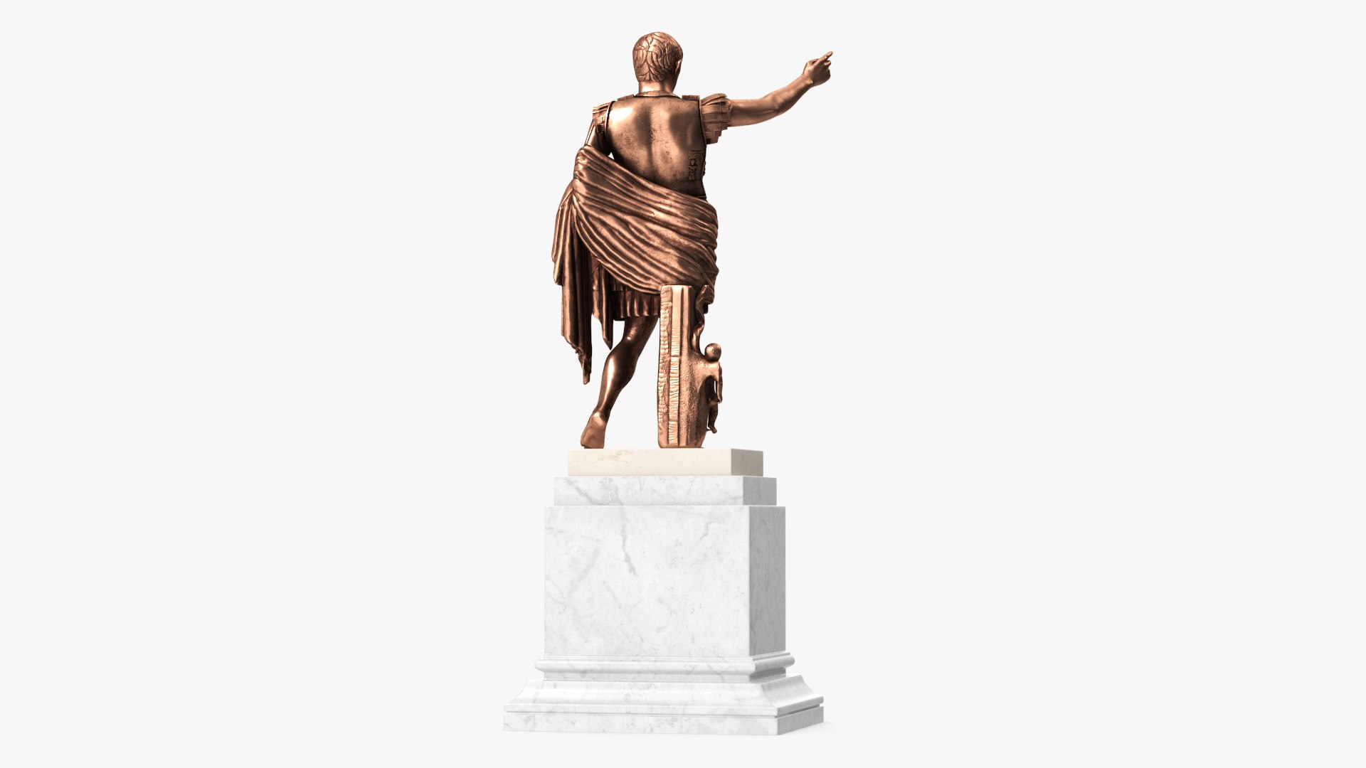 Augustus of Primaporta Roman Replica Statue Bronze 3D model ...
