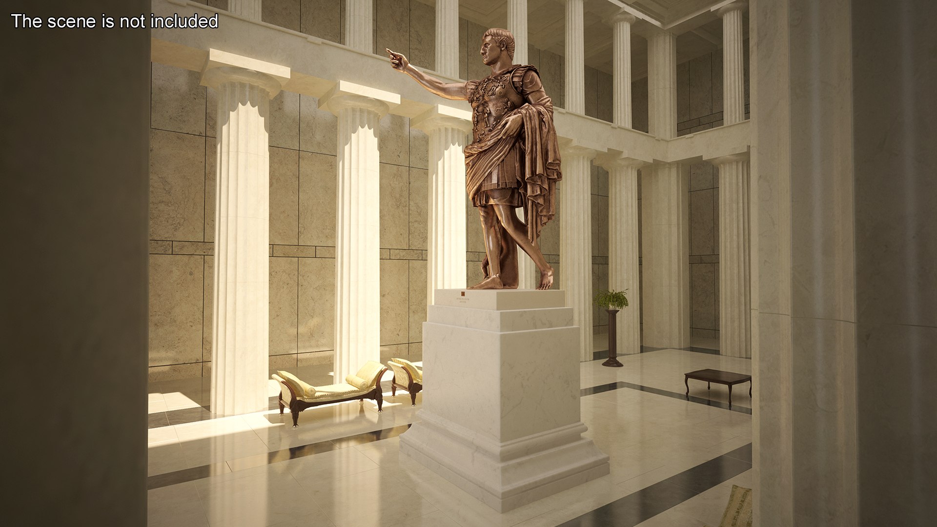 Augustus of Primaporta Roman Replica Statue Bronze 3D model ...