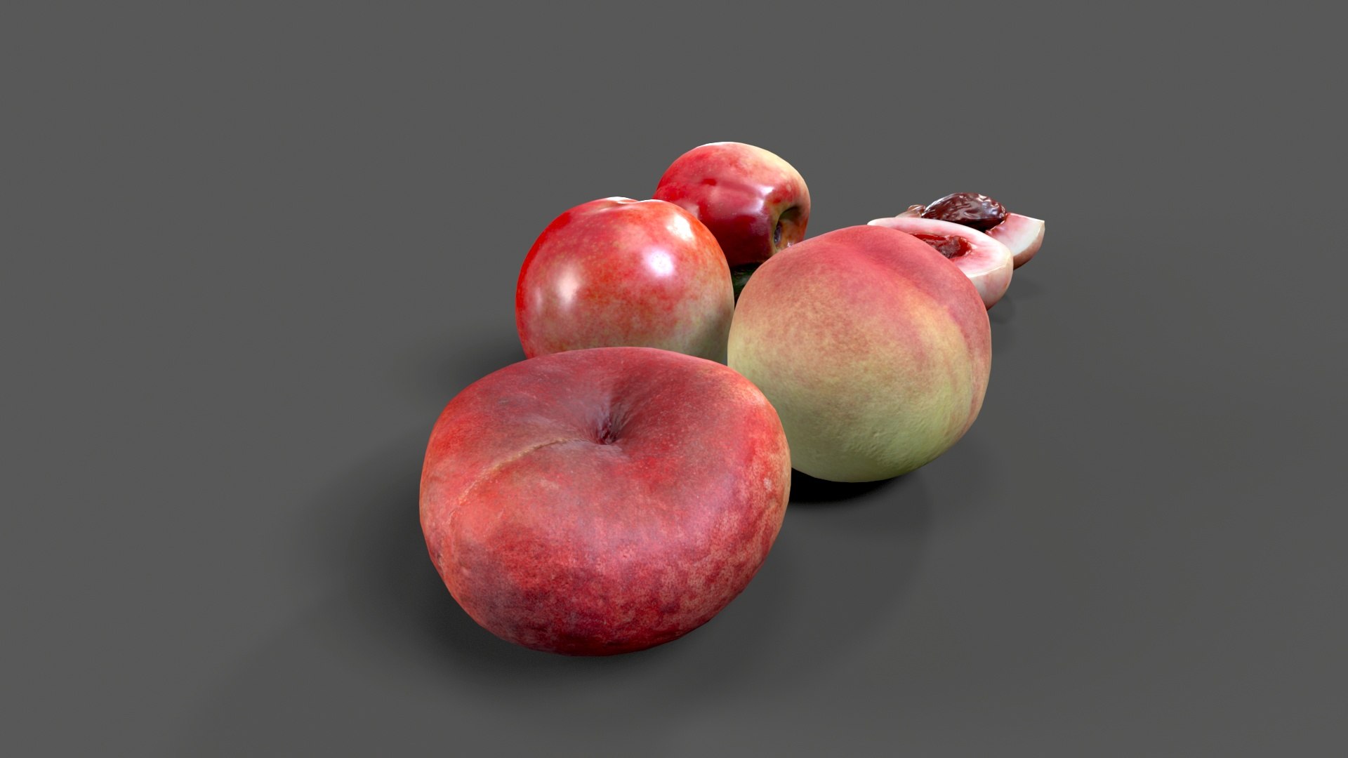 3D Nectarine Peach Model - TurboSquid 2351539