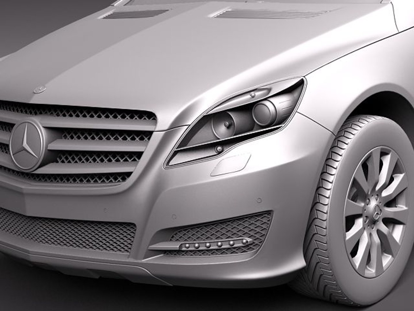 3d Model Mercedes Benz R Class